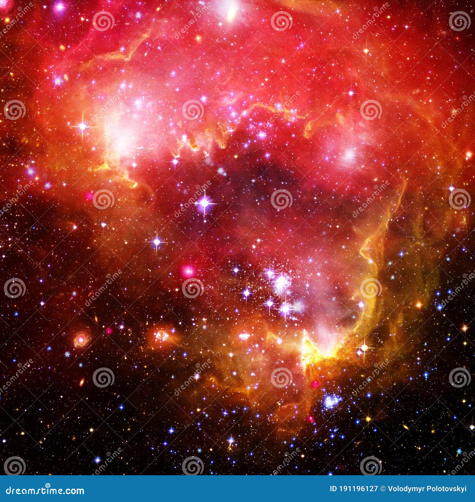 Galaxy and Light. the Elements of this Image Furnished by NASA Stock ...