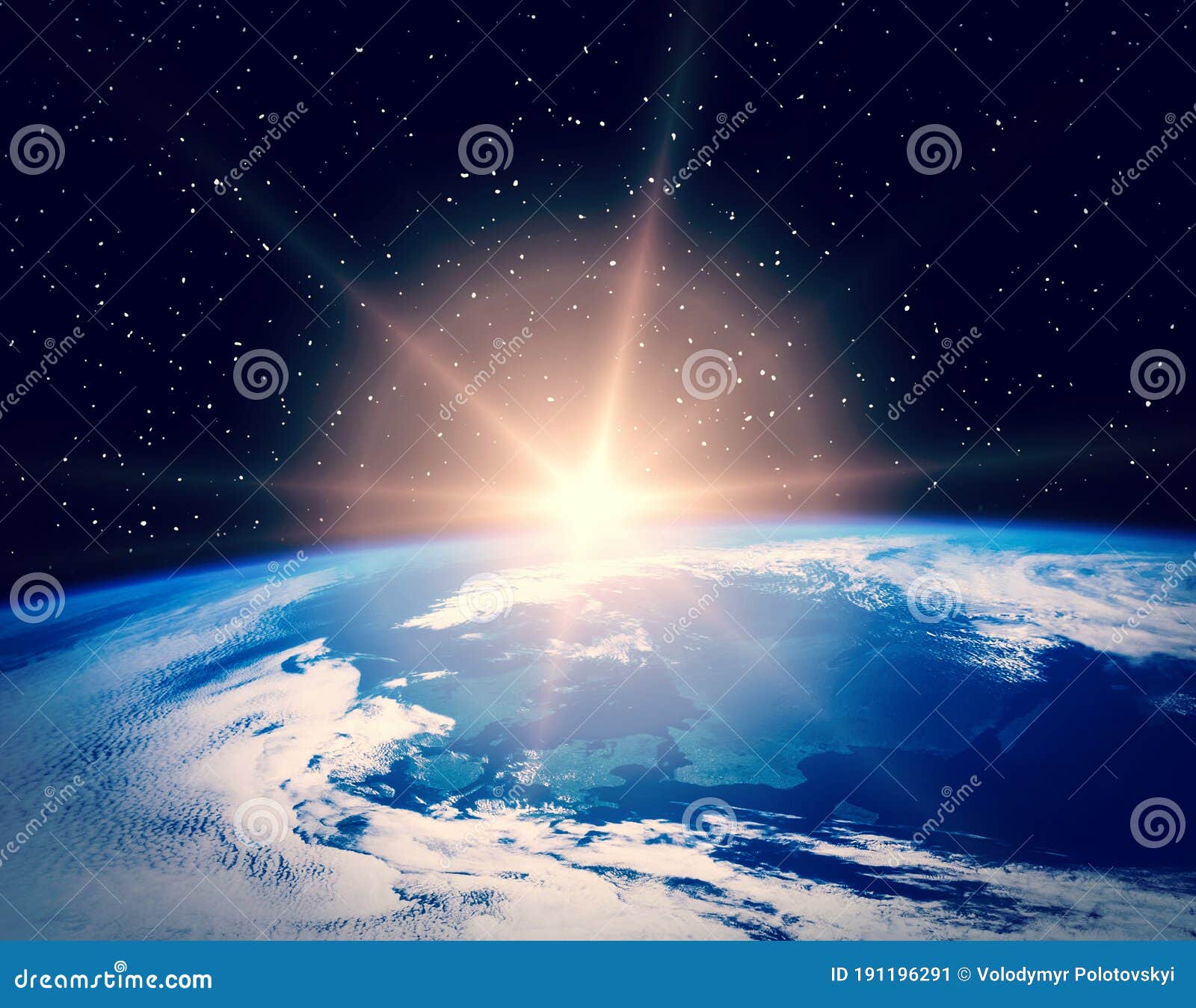 Sunrise Over Earth Nasa