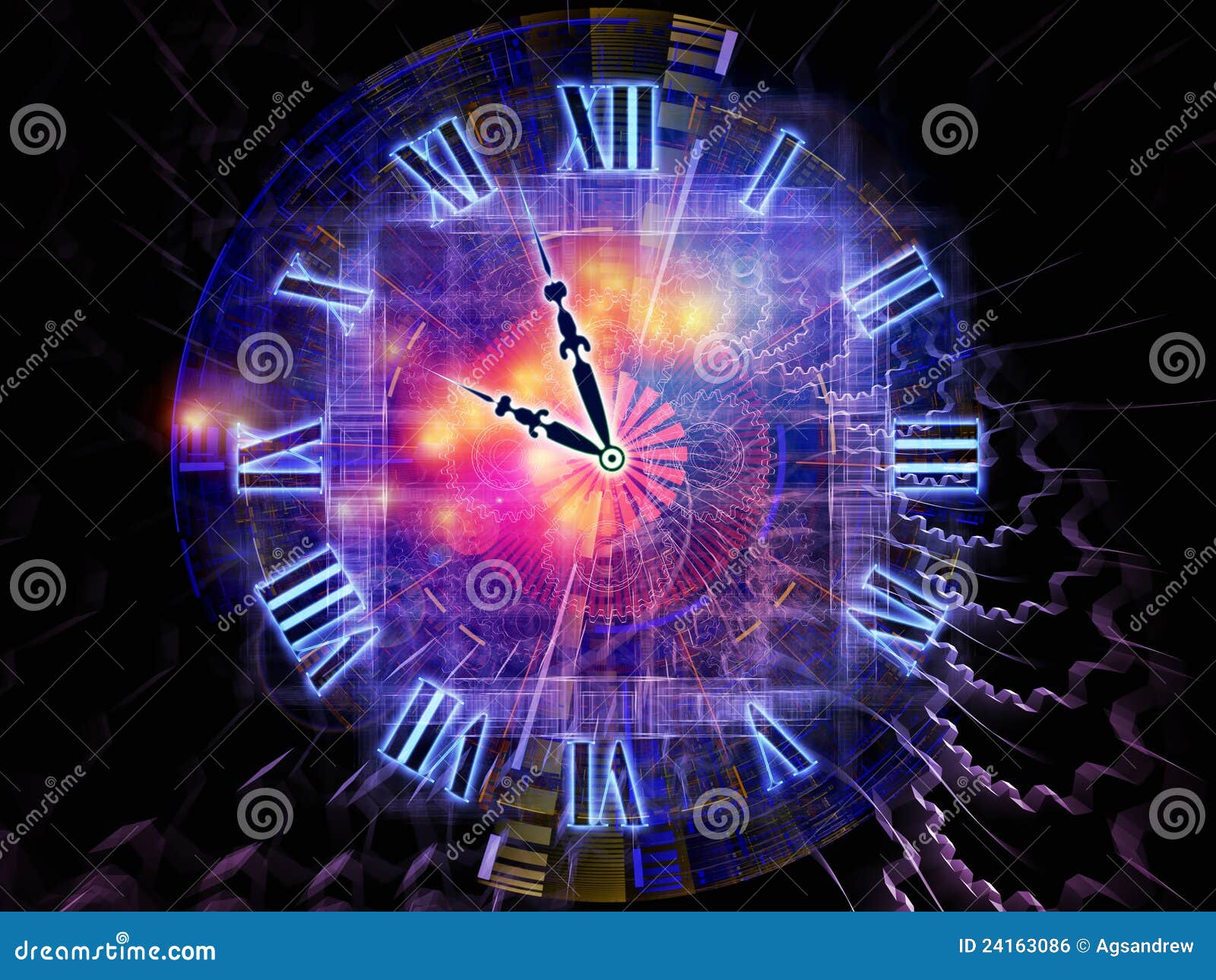 Space of time stock illustration. Illustration of technology - 24163086