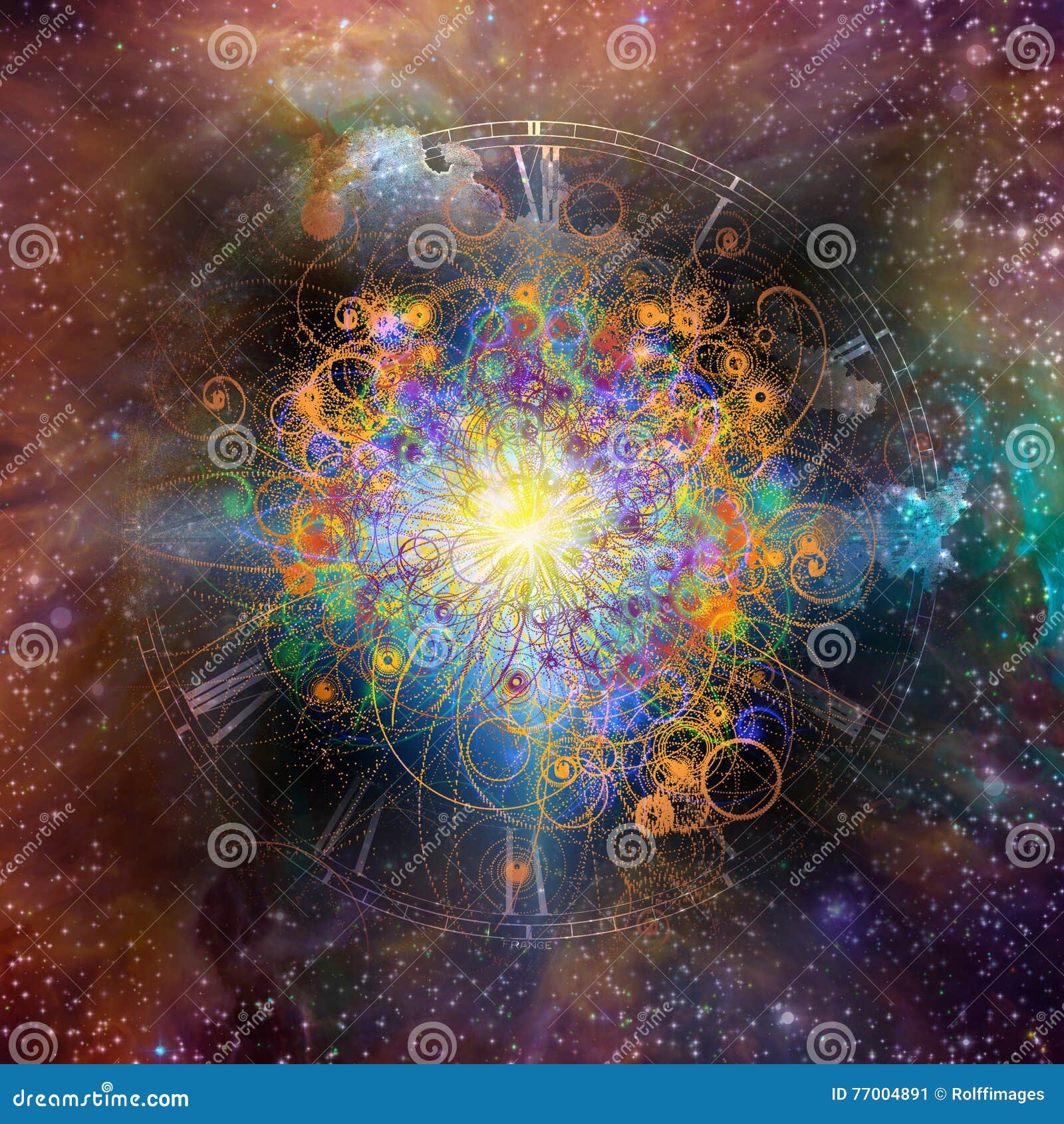 Space time atomic stock illustration. Illustration of finger - 77004891