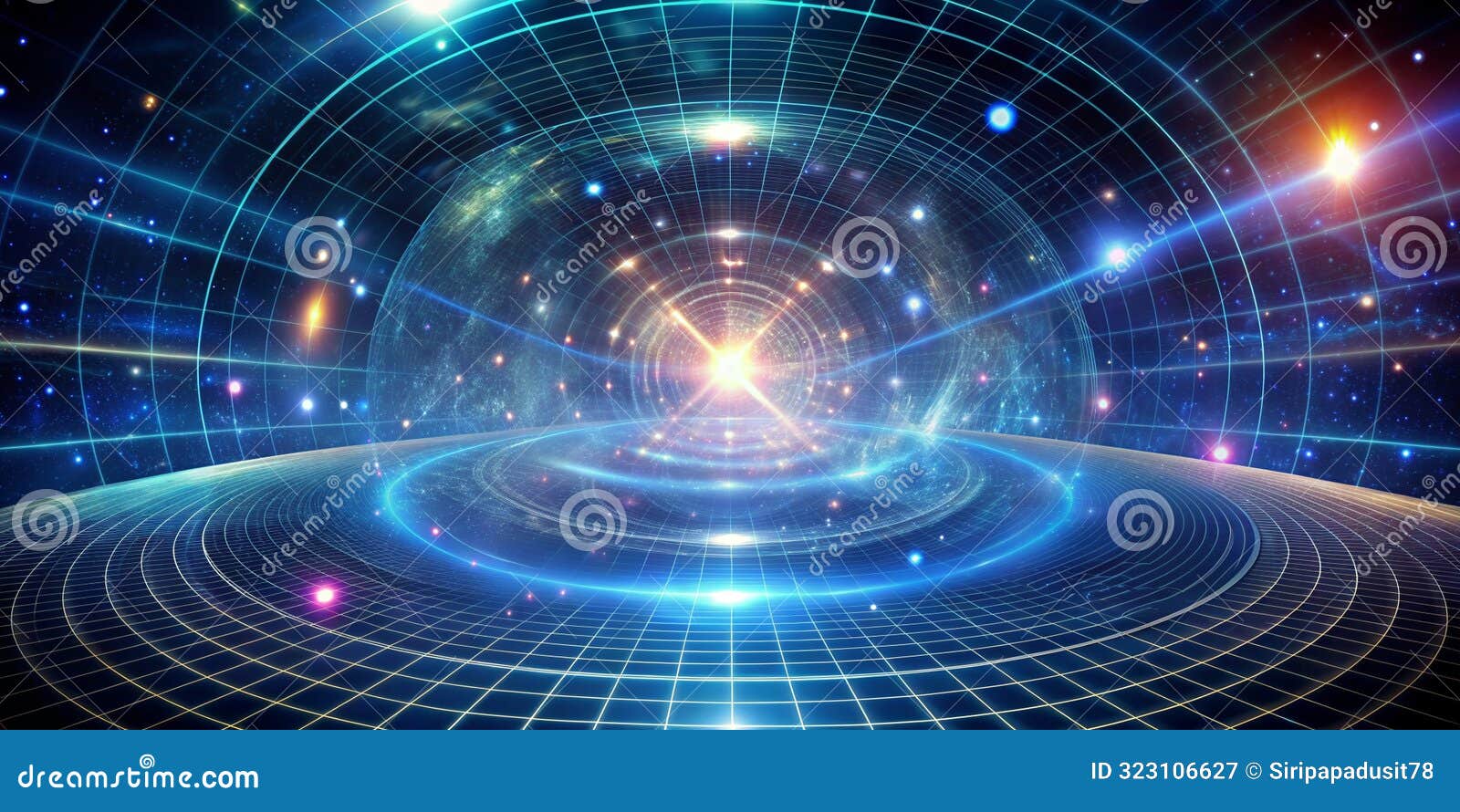 Space of Time Dimension Concept Time Theory AI-Created Content Stock ...