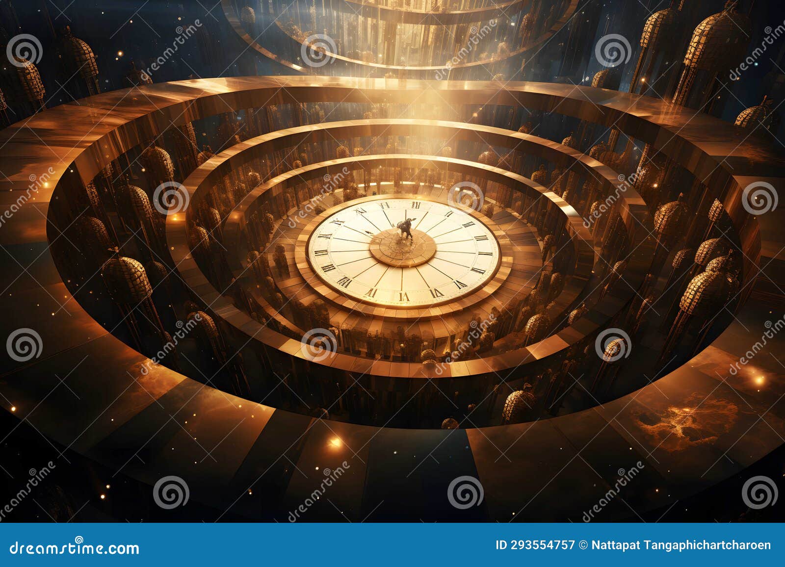 Space of Time Dimension Concept, Universe, Illusion, Time Theory ...