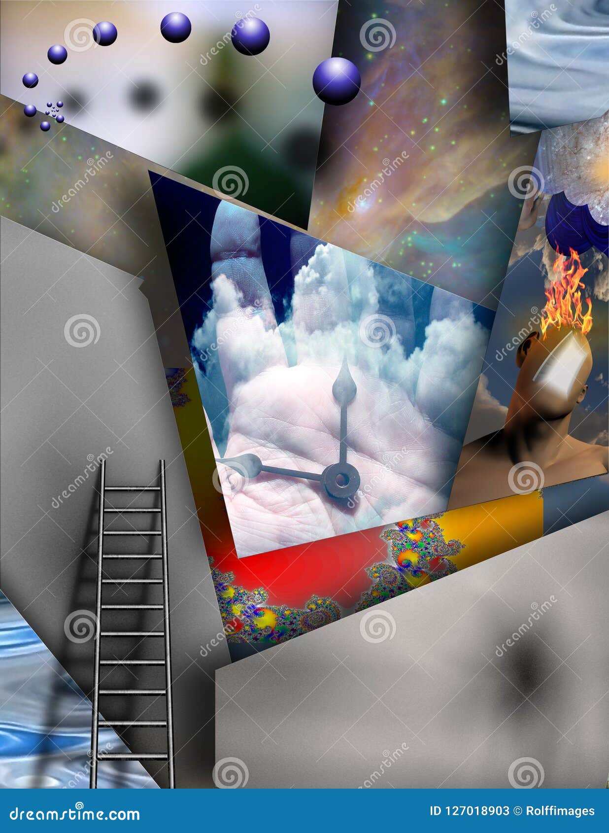 Existence And Human Mind - Pictured As Word Existence Inside A Head To ...