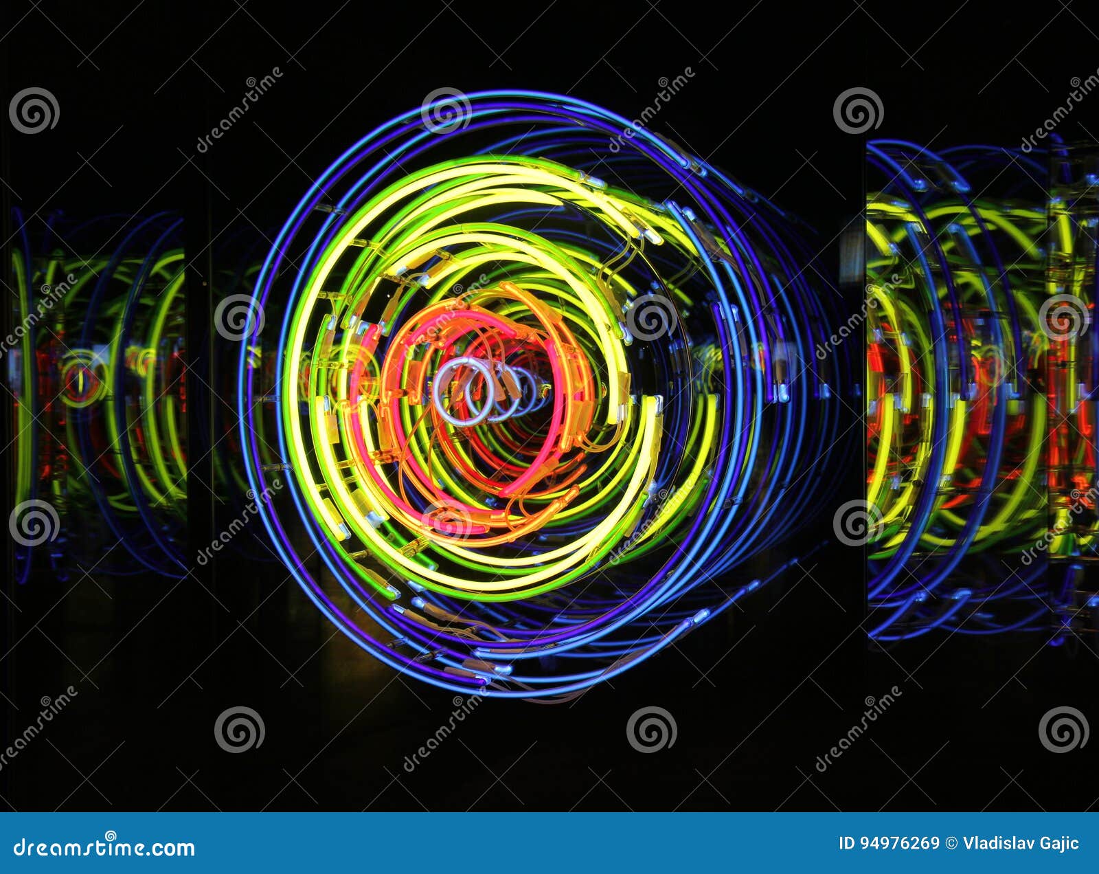 Space and Time, Neon, Xenon, Argon Lights Stock Image - Image of ...
