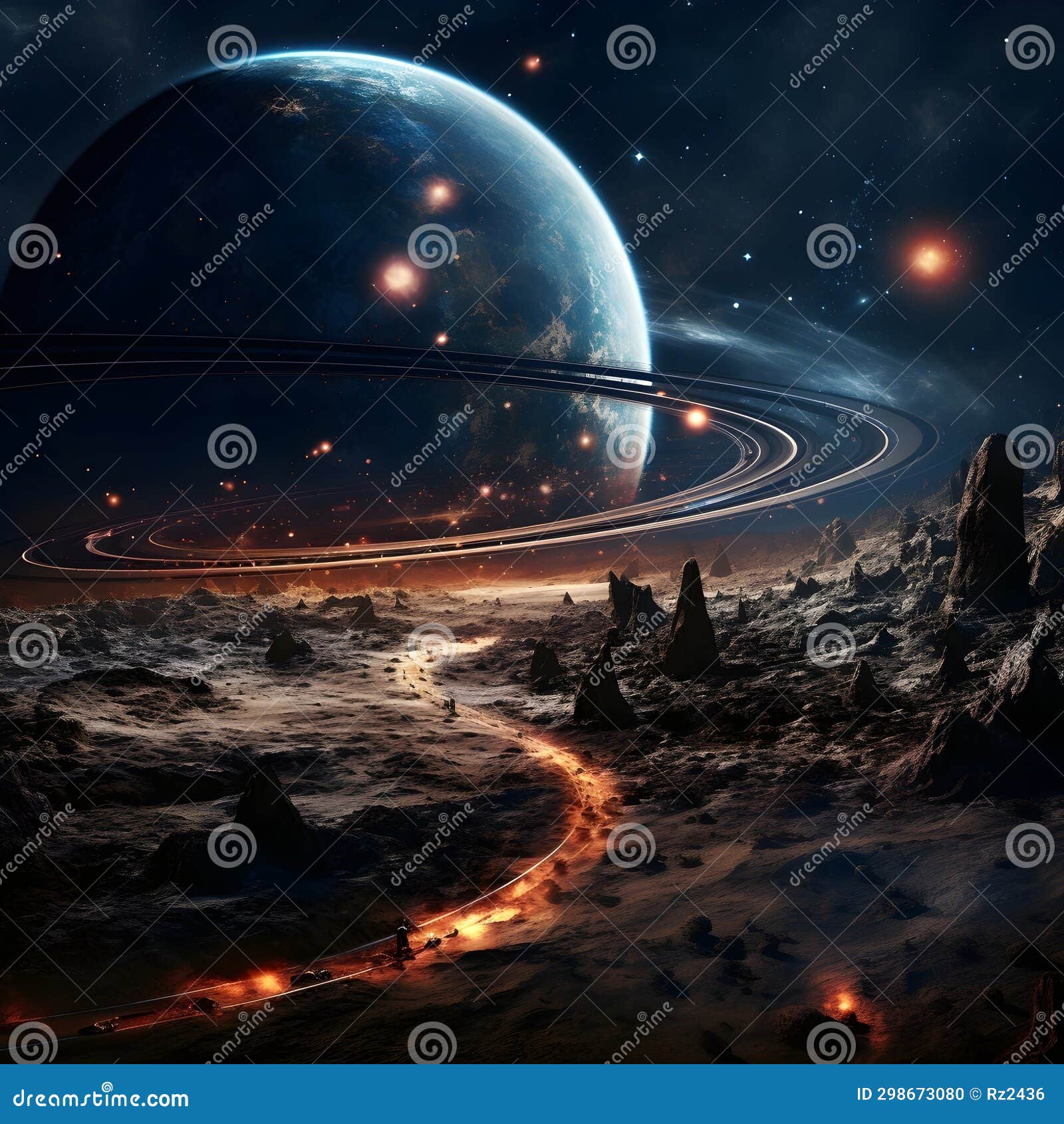 Space Time Travel. AI Generated. Stock Illustration - Illustration of ...