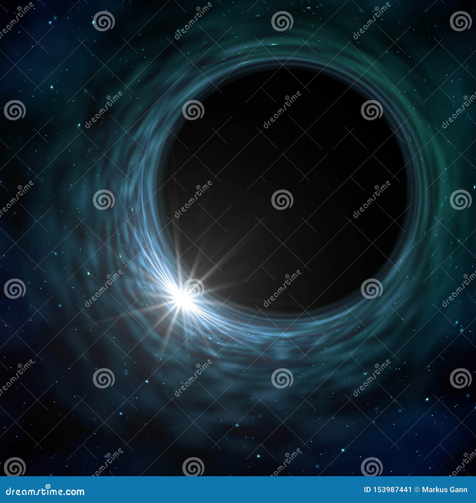 Space Time Warp Singularity Stock Illustration - Illustration of deep ...