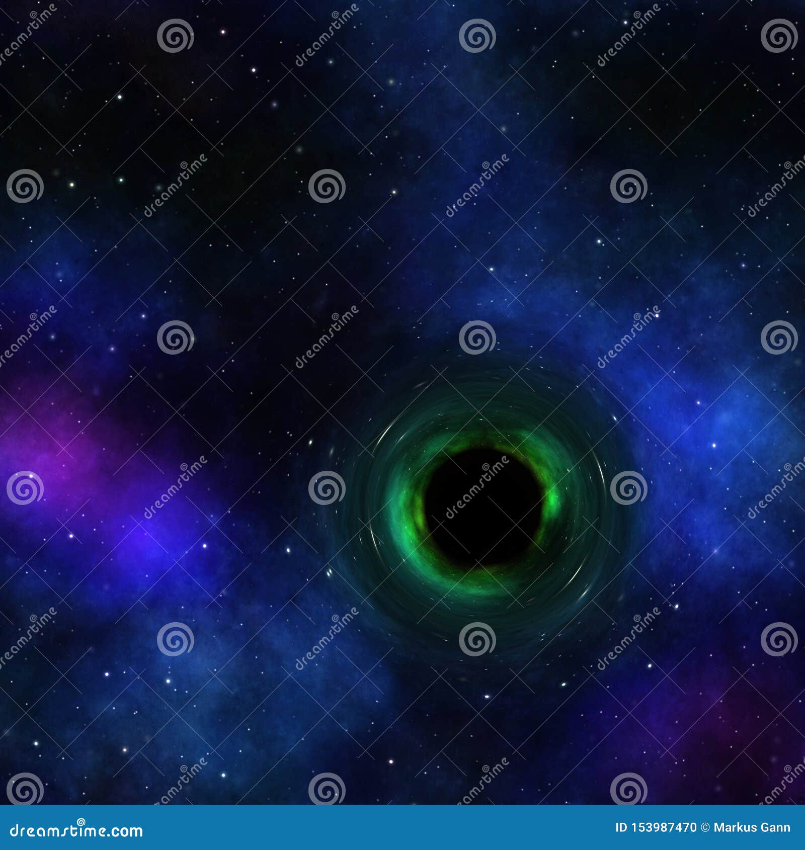 Space Time Warp Singularity Stock Illustration - Illustration of ...