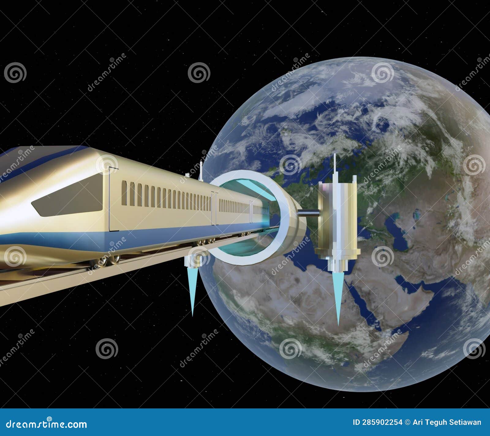 Space Train, Interplanetary Transportation with Railway Connected ...