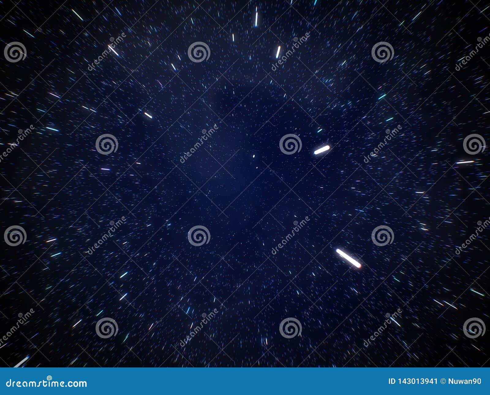 Space Travel Throught Star Trails with Hyperspace Jump Background 3d ...