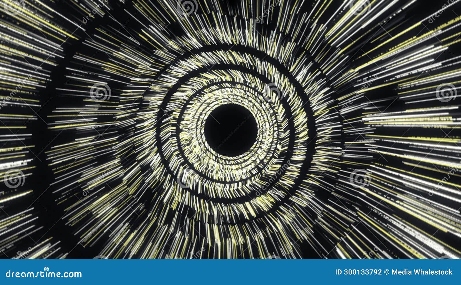 Space Travelling through a Wormhole with the Speed of Light. Animation ...