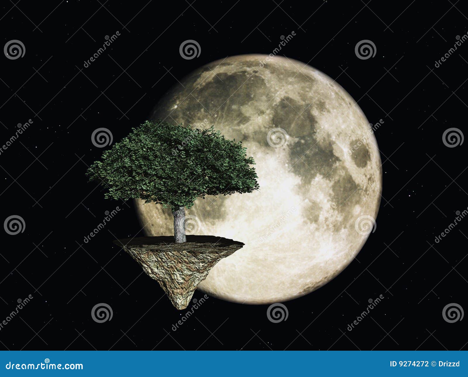Space tree stock illustration. Illustration of planet - 9274272