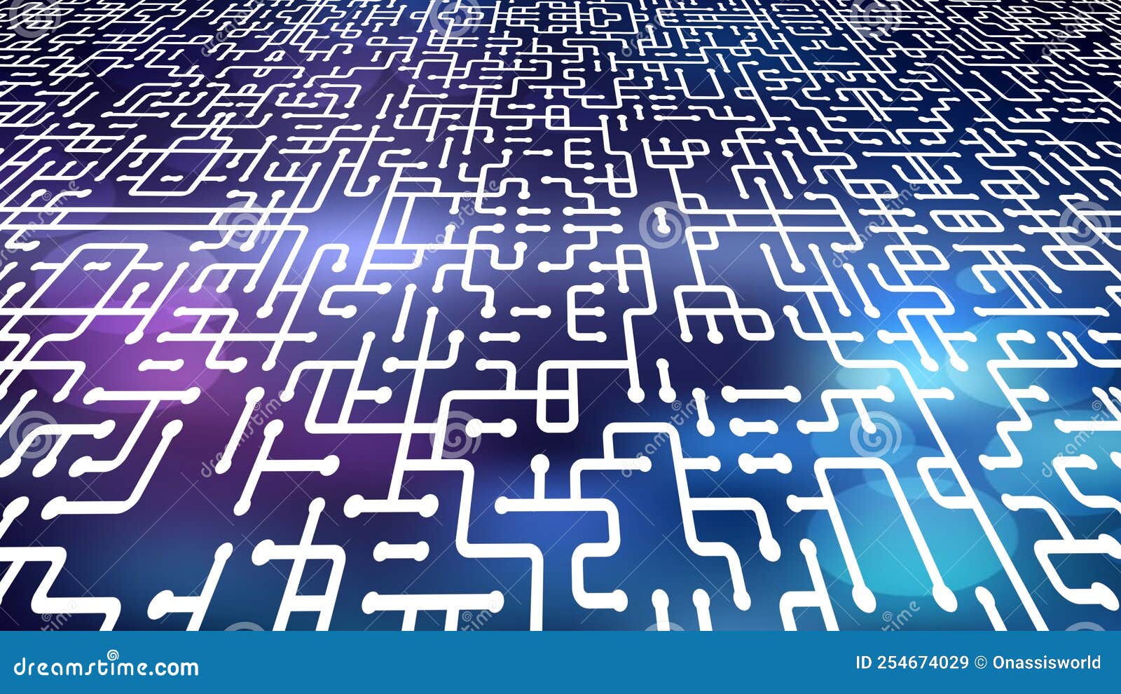 Space Universe Cosmos Technology PCB Abstract Background Stock ...