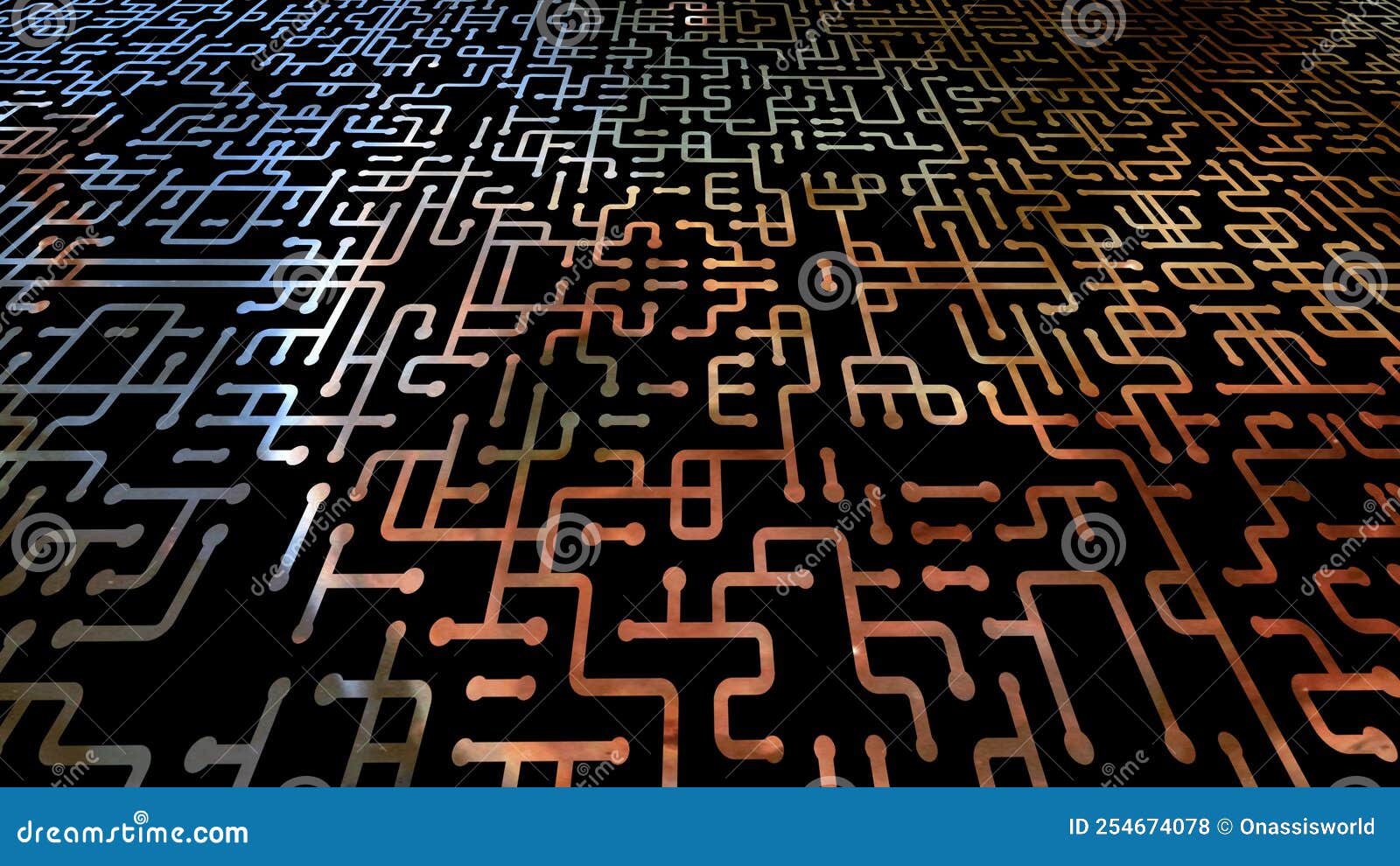 Space Universe Cosmos Technology PCB Abstract Background Stock ...