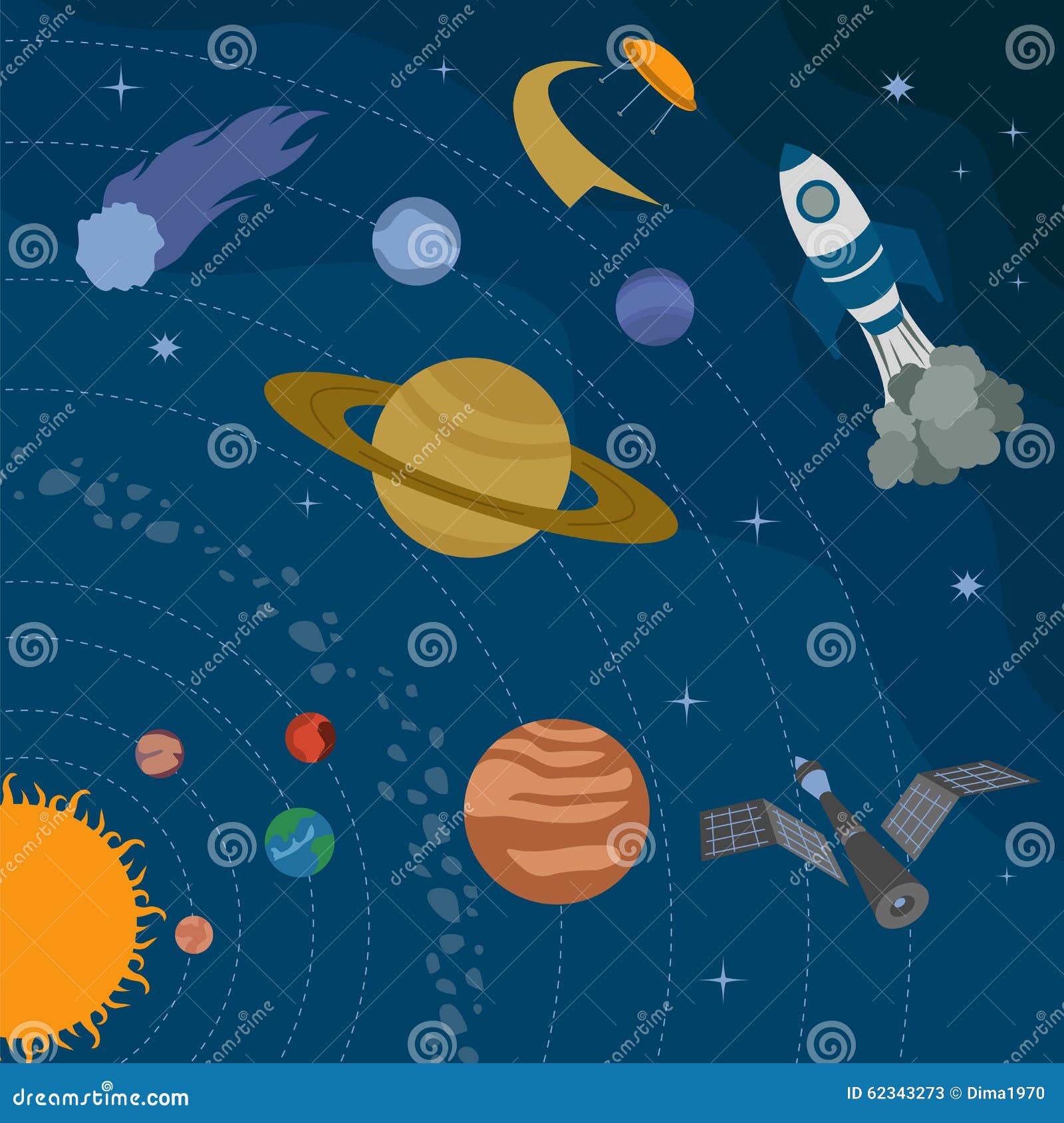 Space, Universe Graphic Design. Banners, Layot, Flyer Templates Stock ...