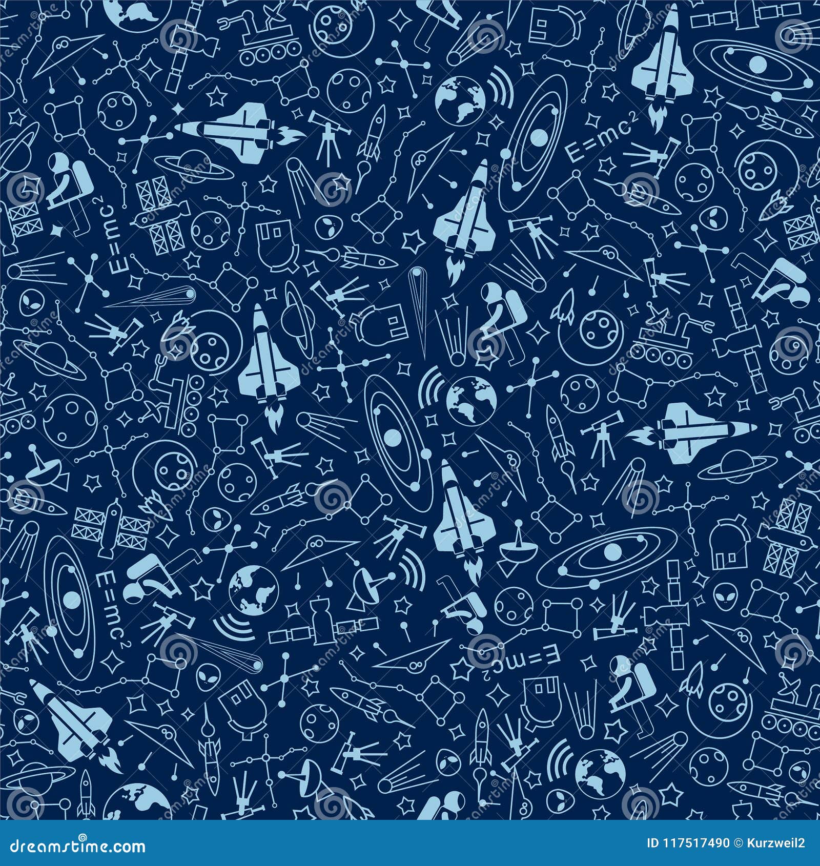 Space universe pattern stock vector. Illustration of planet - 117517490