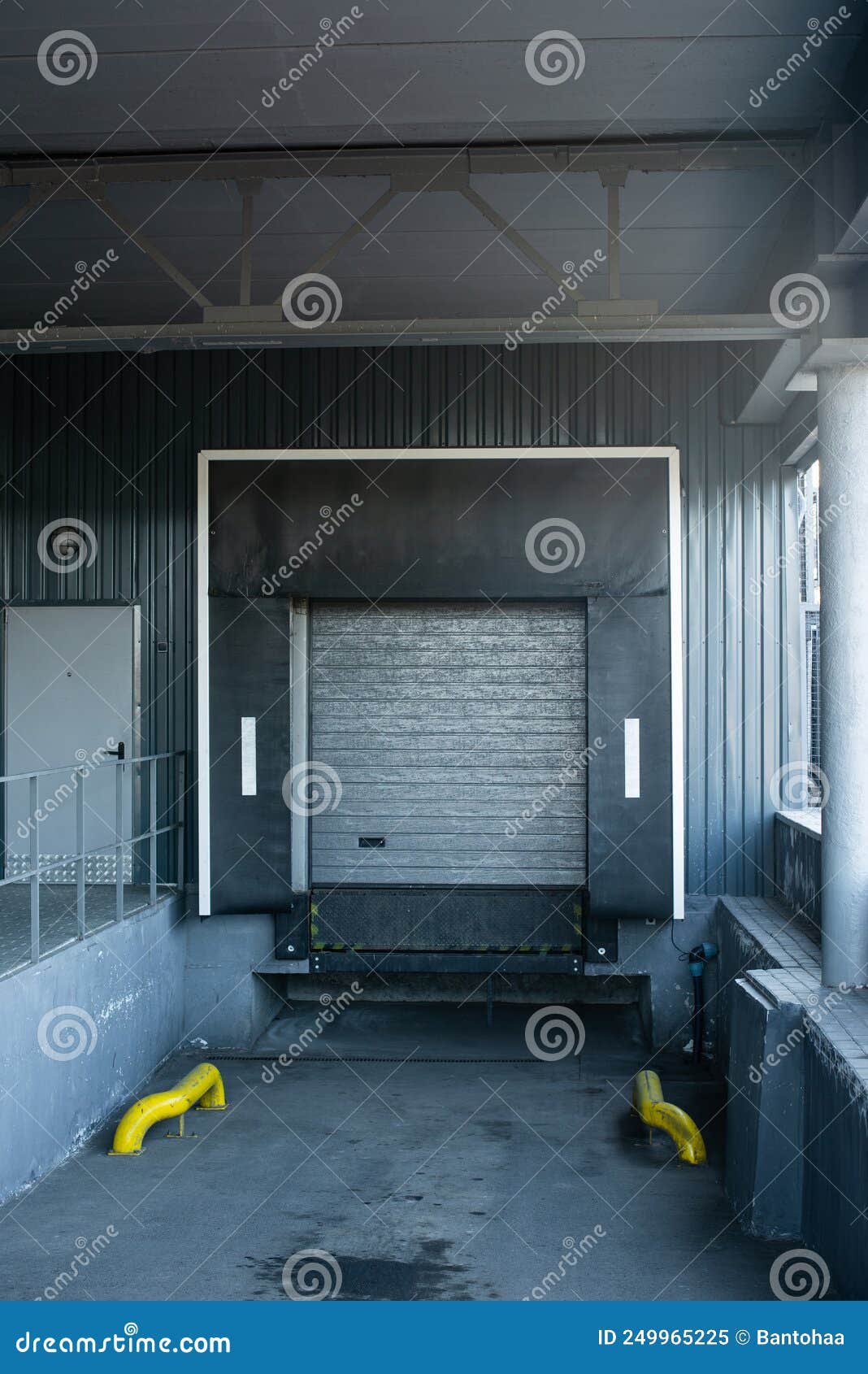 Space for Unloading and Loading Cargo from Trucks Stock Image - Image ...