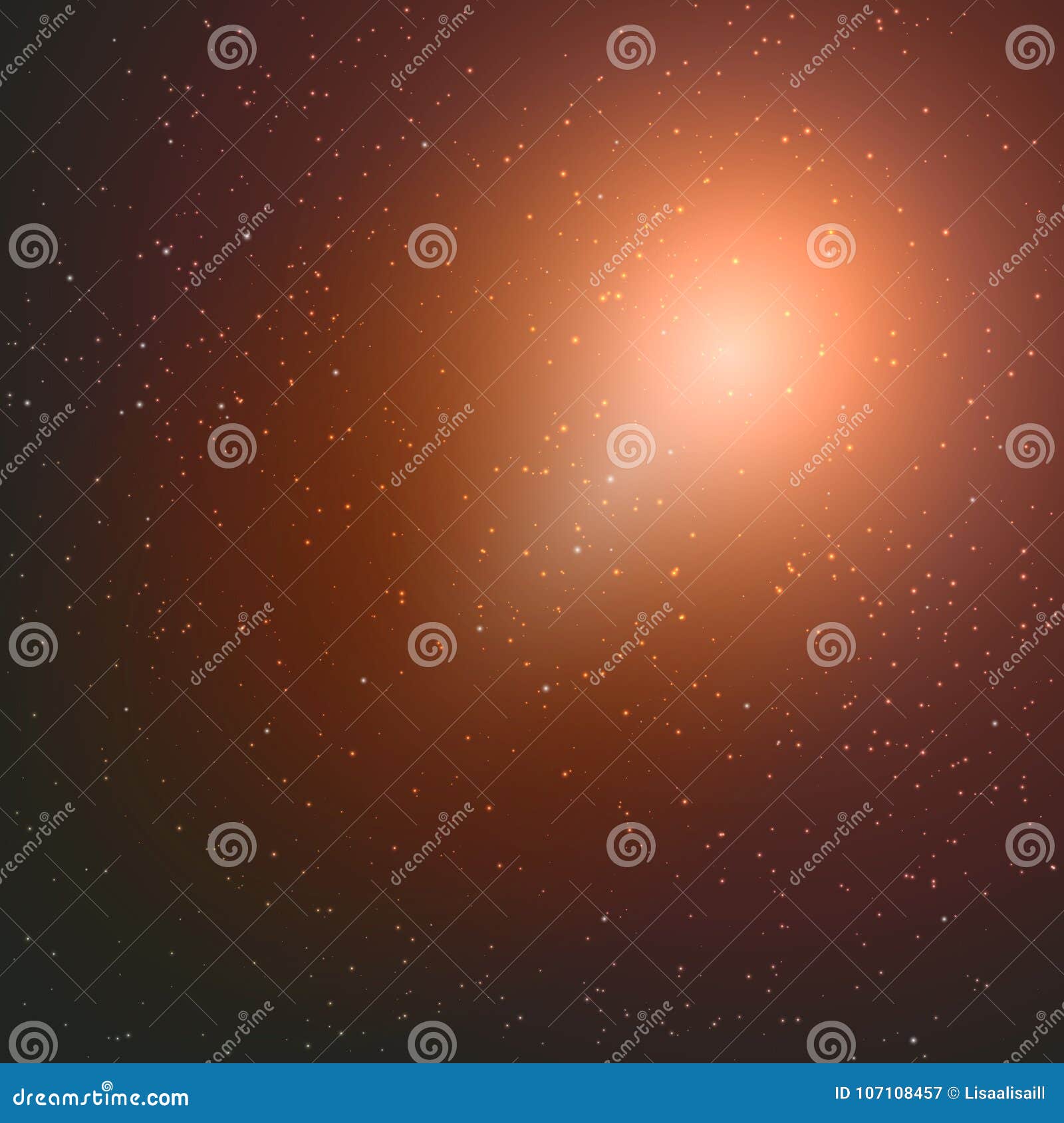 Space Vector Background with Stars. Universe Illustration. Colored ...