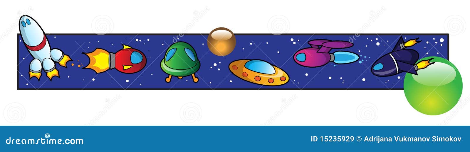 Outer Space Page Border