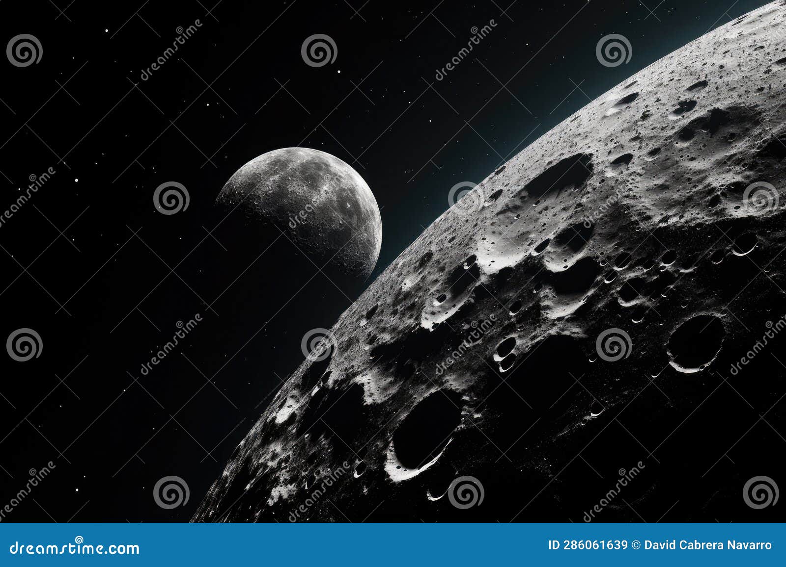 Space View from Moon stock image. Image of science, moon - 286061639
