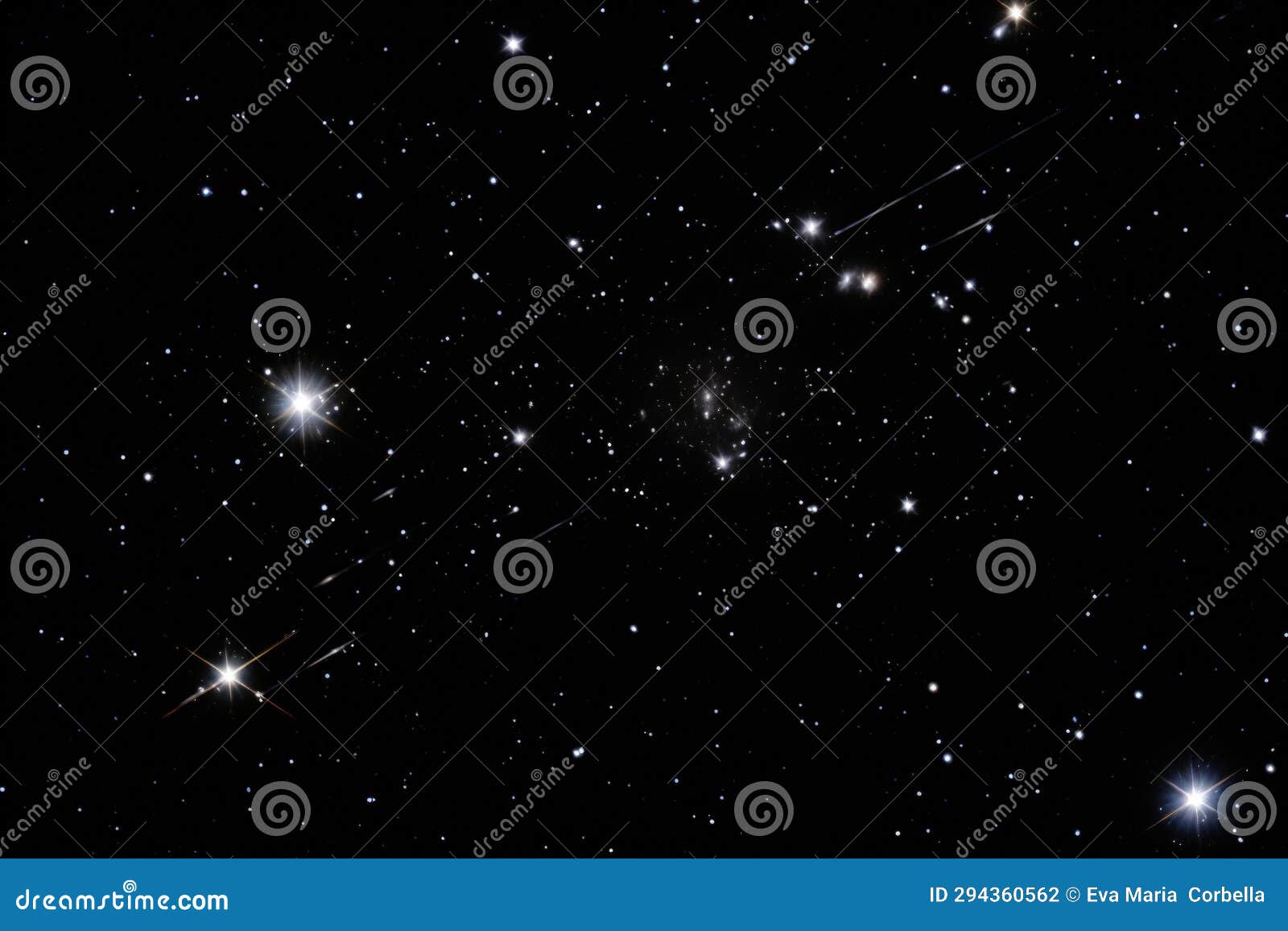 Space View of the Solar System and Constellations Stock Photo - Image ...