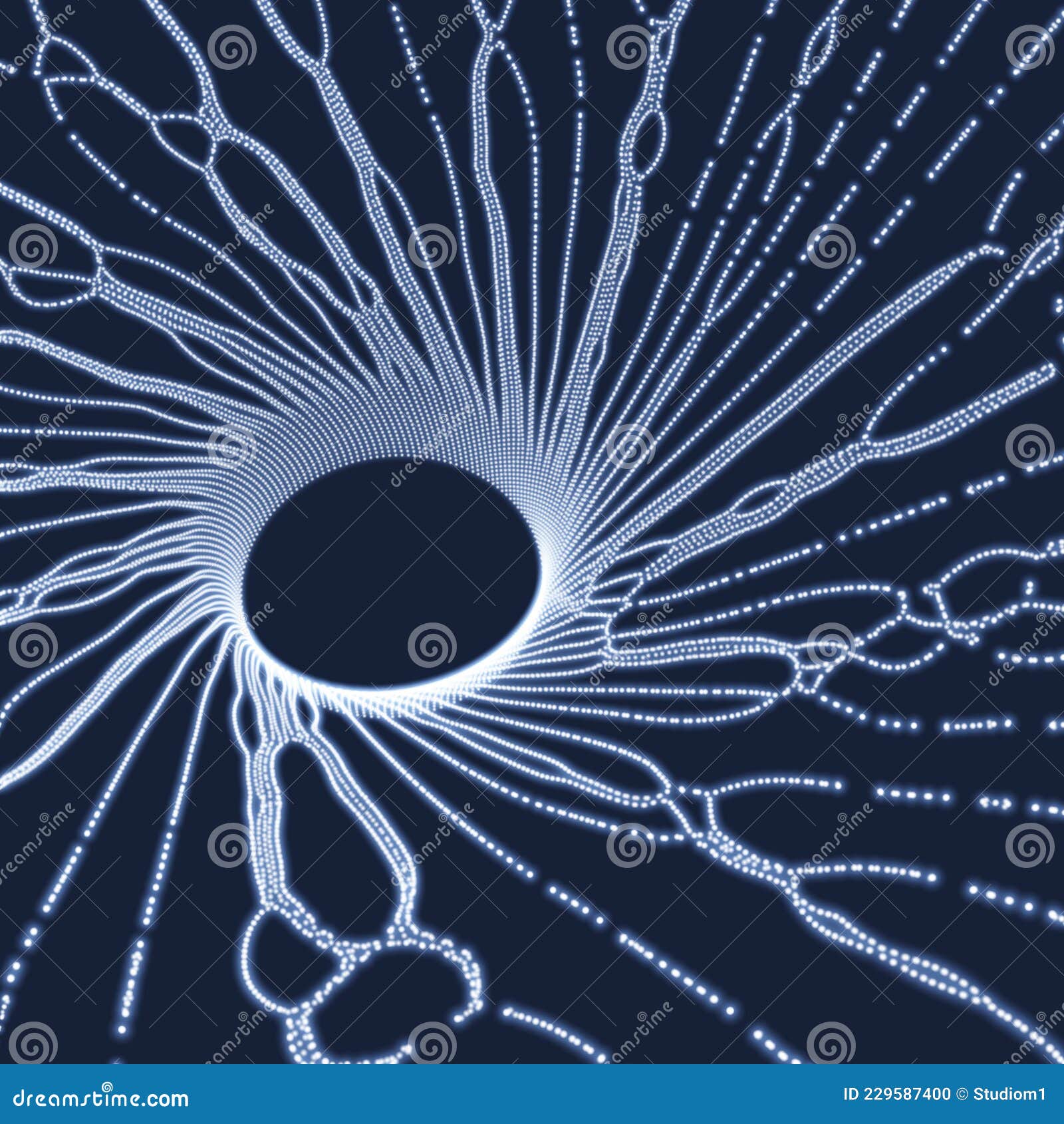 Space Vortex. Black Hole Made from Flying Particles. Abstract ...