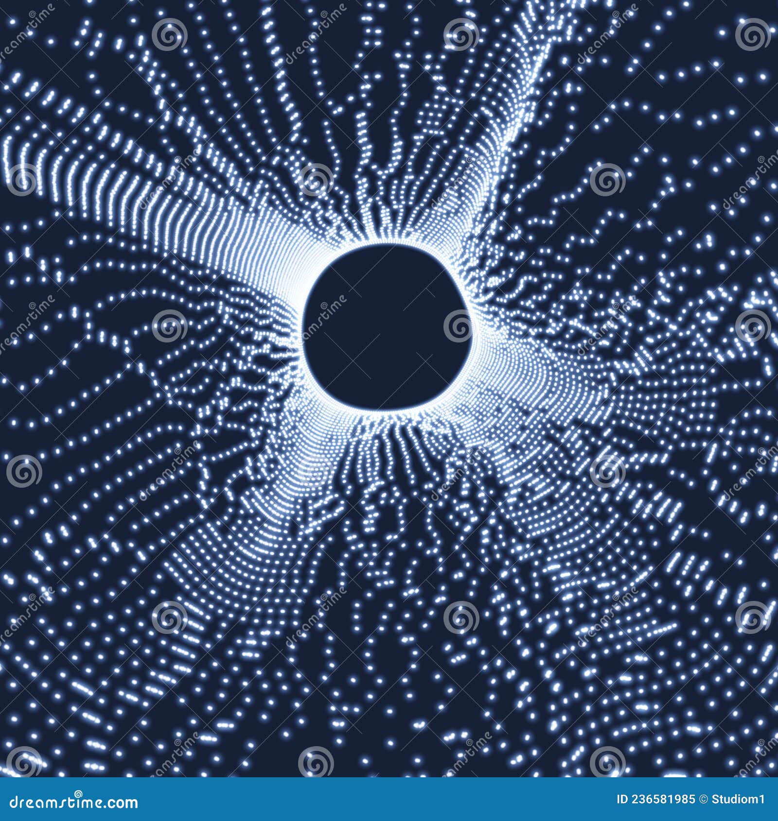 Space Vortex. Black Hole Made from Flying Particles. Abstract ...