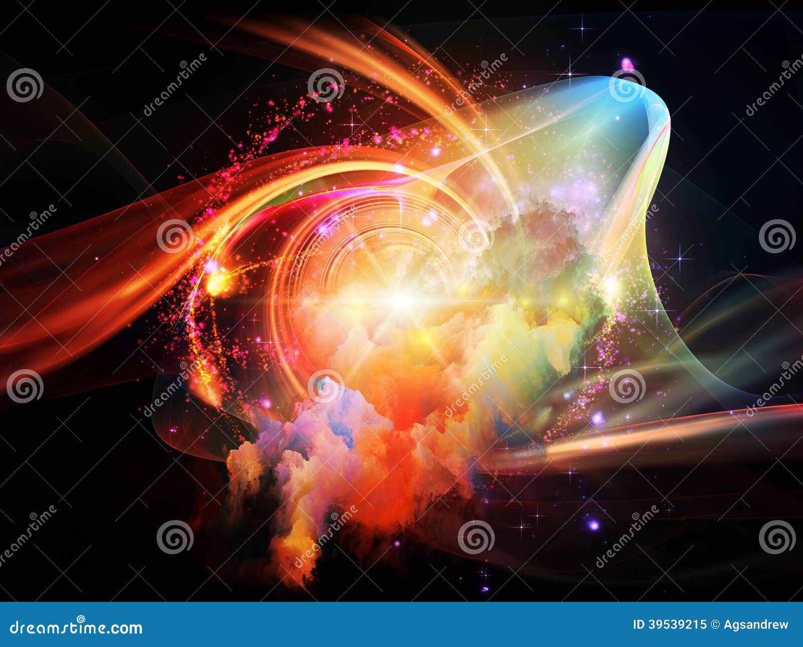 Space Vortex stock illustration. Illustration of burst - 39539215