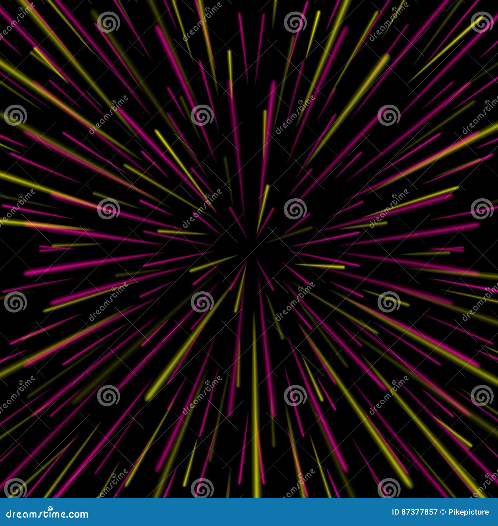 Space Vortex Vector. Abstract Background with Star Warp, Stars Burst or ...