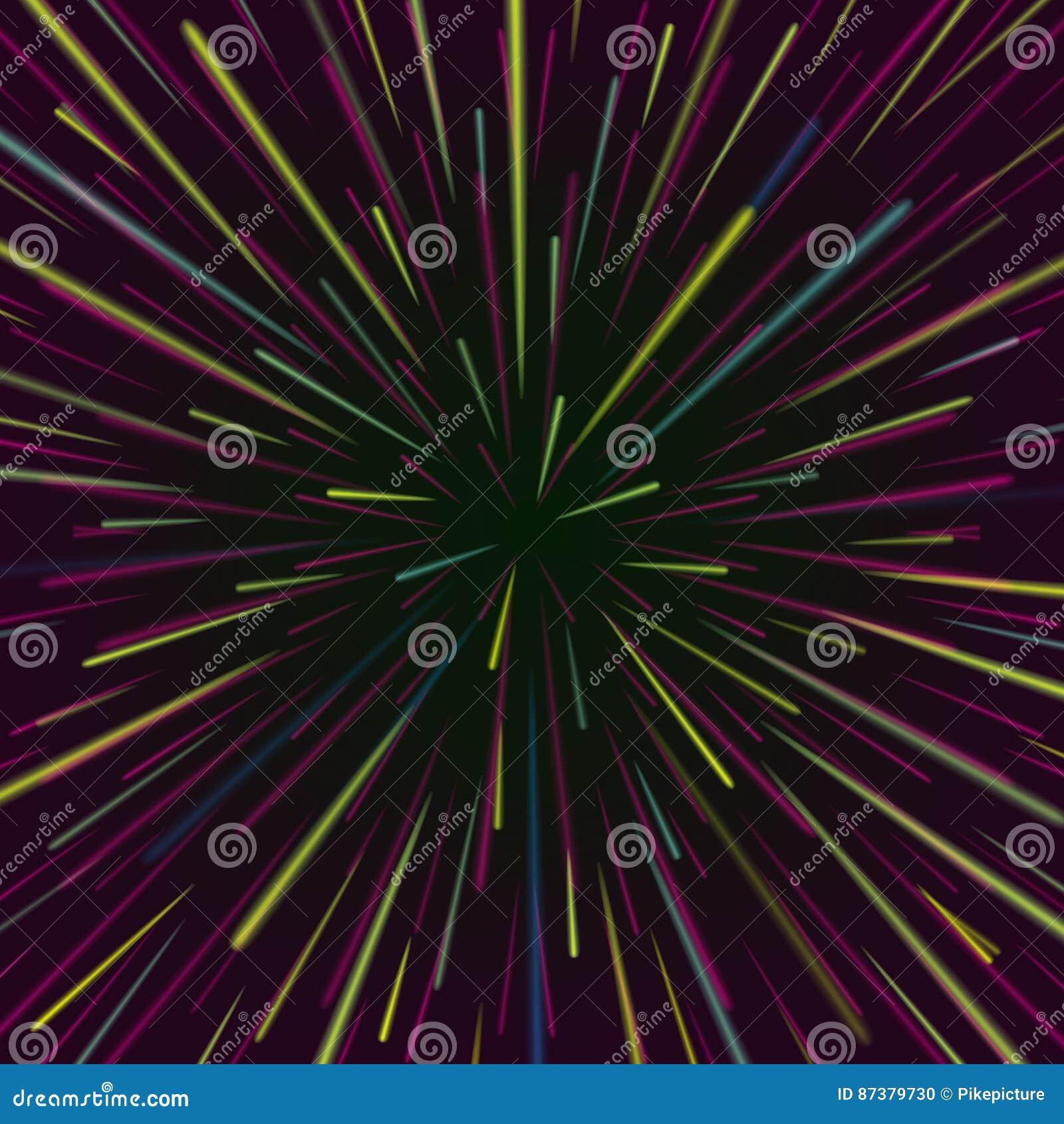 Warp Stars. Fast Movement, Hyperspace Moving Stars In Gravitational ...