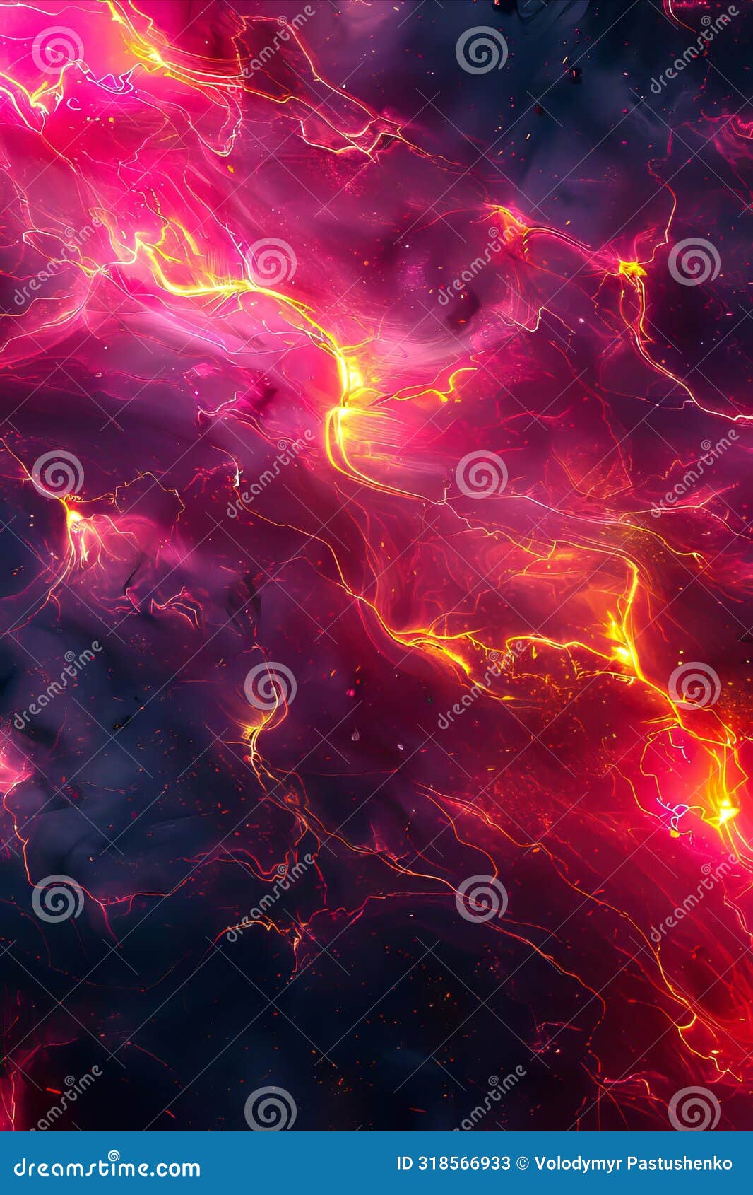 A Space Wallpaper with Red and Blue Flames Stock Image - Image of ...
