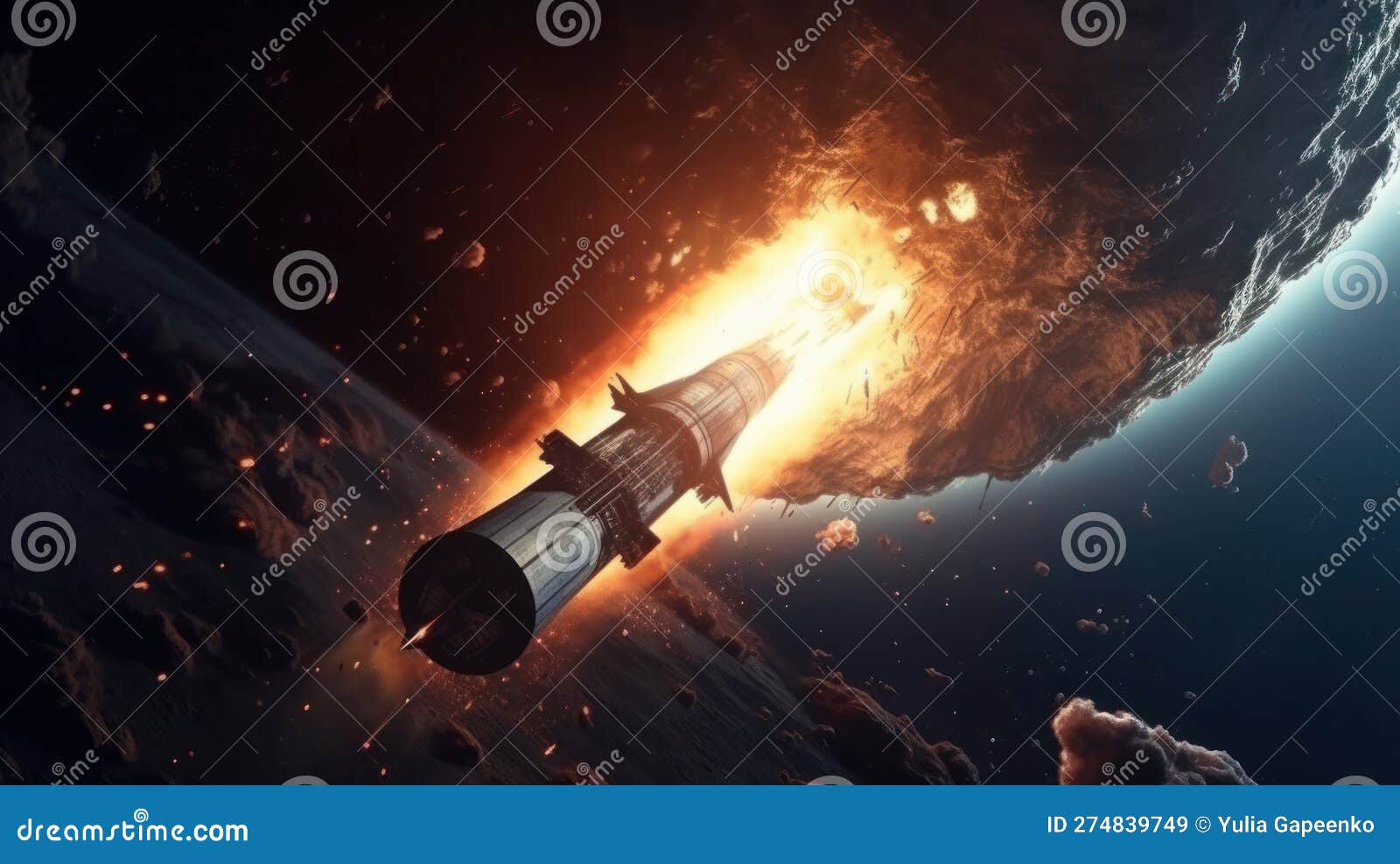 Space Wallpaper Rocket Launch Explosion with Fire Exploding ...