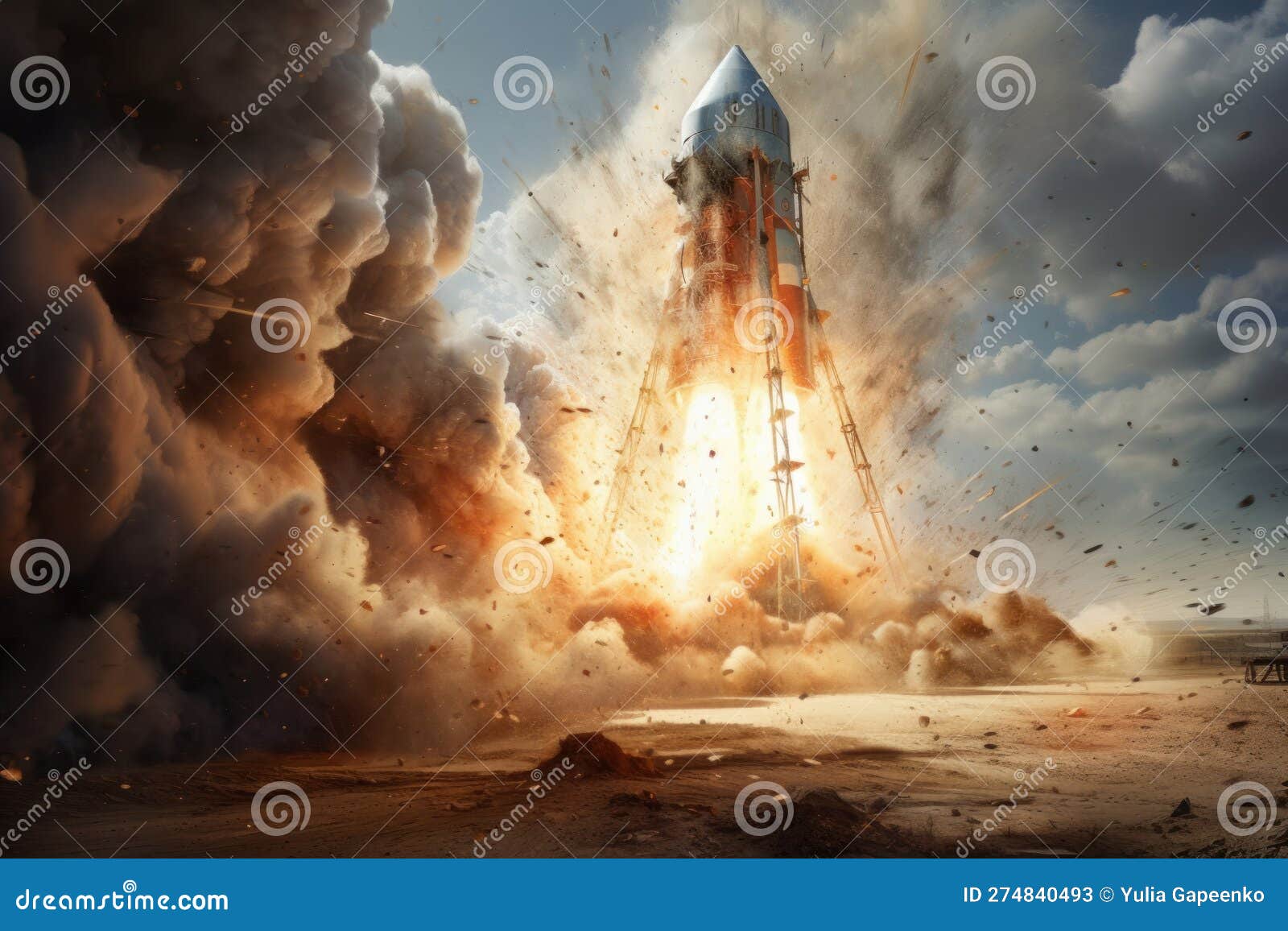 Space Wallpaper Rocket Launch Explosion with Fire Exploding ...