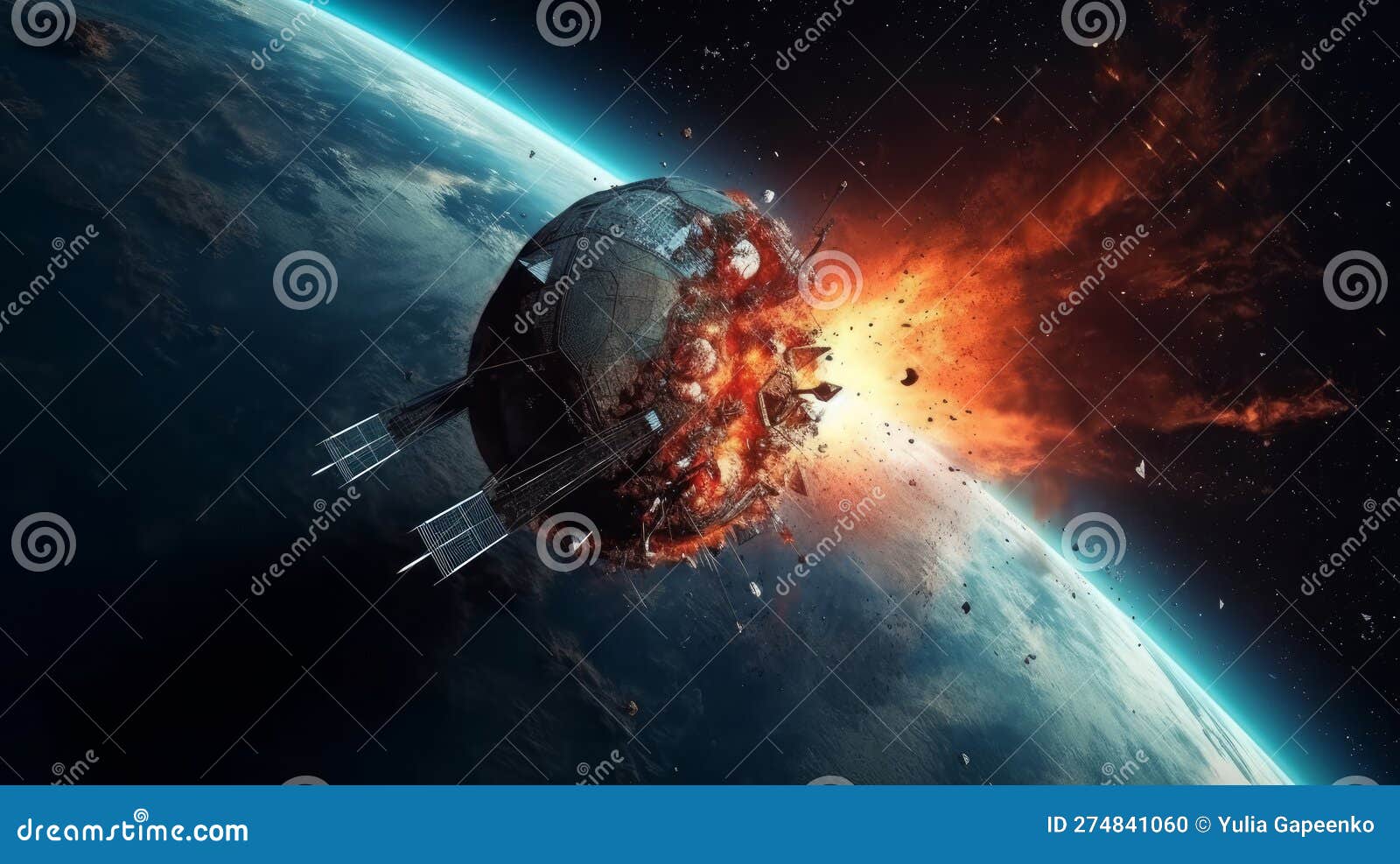 Space Wallpaper Rocket Launch Explosion with Fire Exploding ...