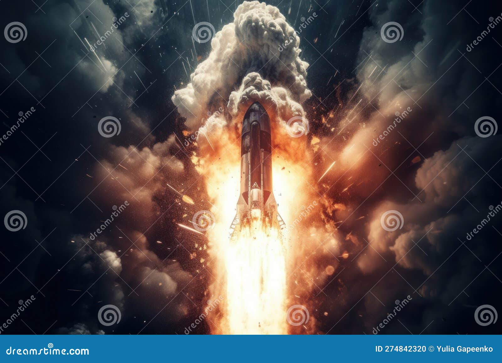 Space Wallpaper Rocket Launch Explosion with Fire Exploding ...