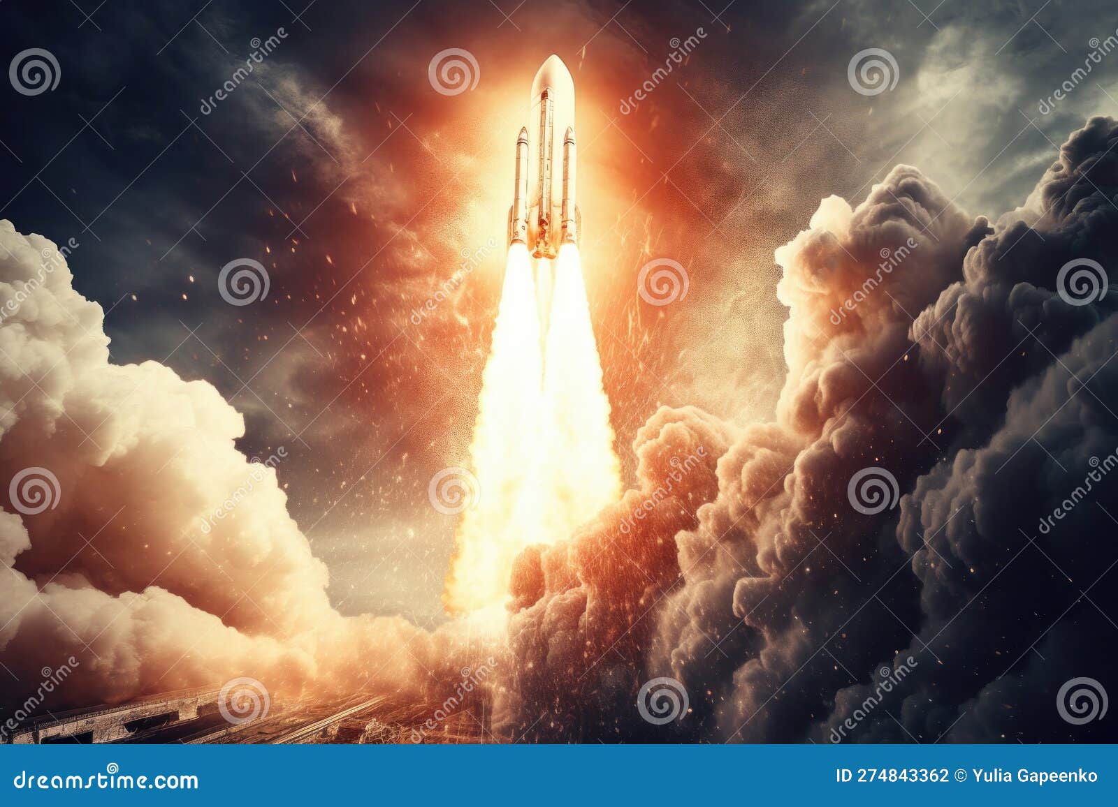 Space Wallpaper Rocket Launch Explosion with Fire Exploding ...