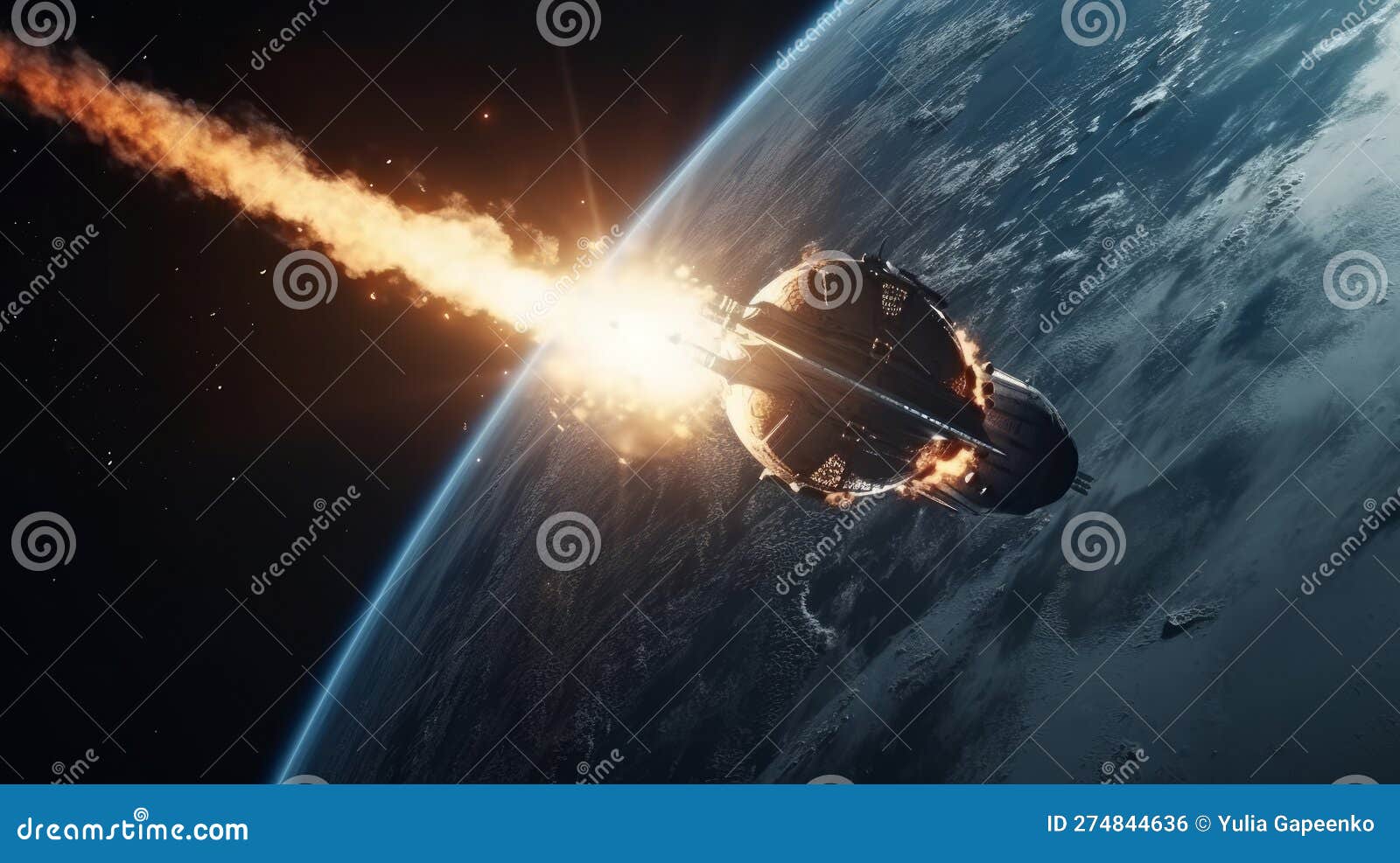 Space Wallpaper Rocket Launch Explosion with Fire Exploding ...