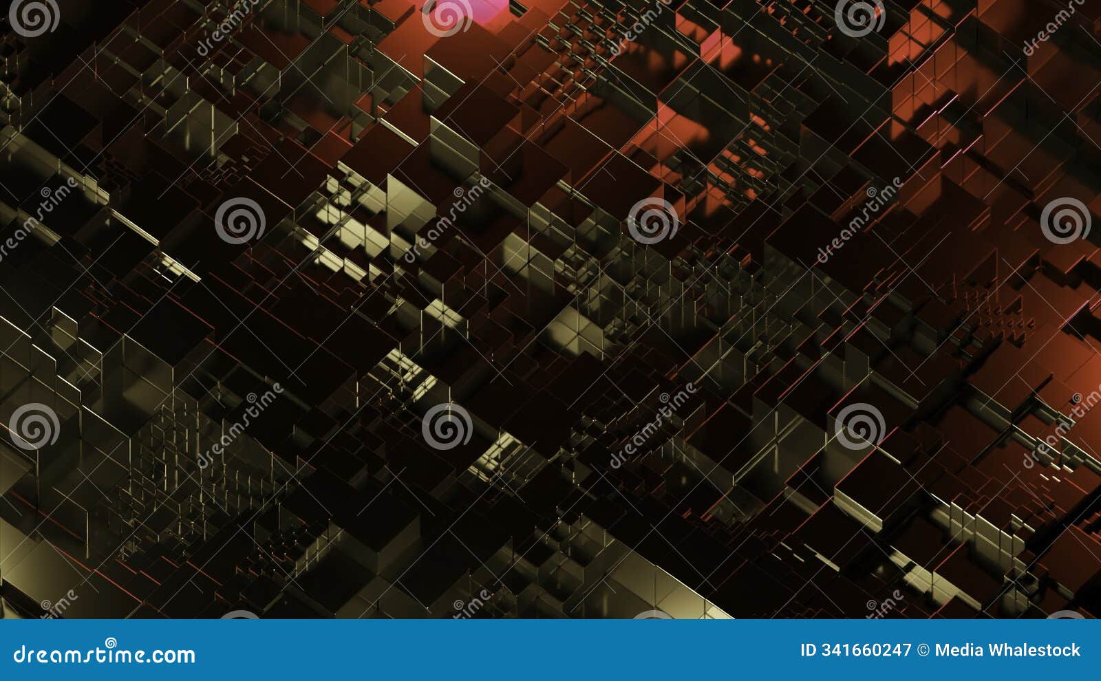 Space with Wave Distortions and Square Shapes. Design. Distortion Waves ...