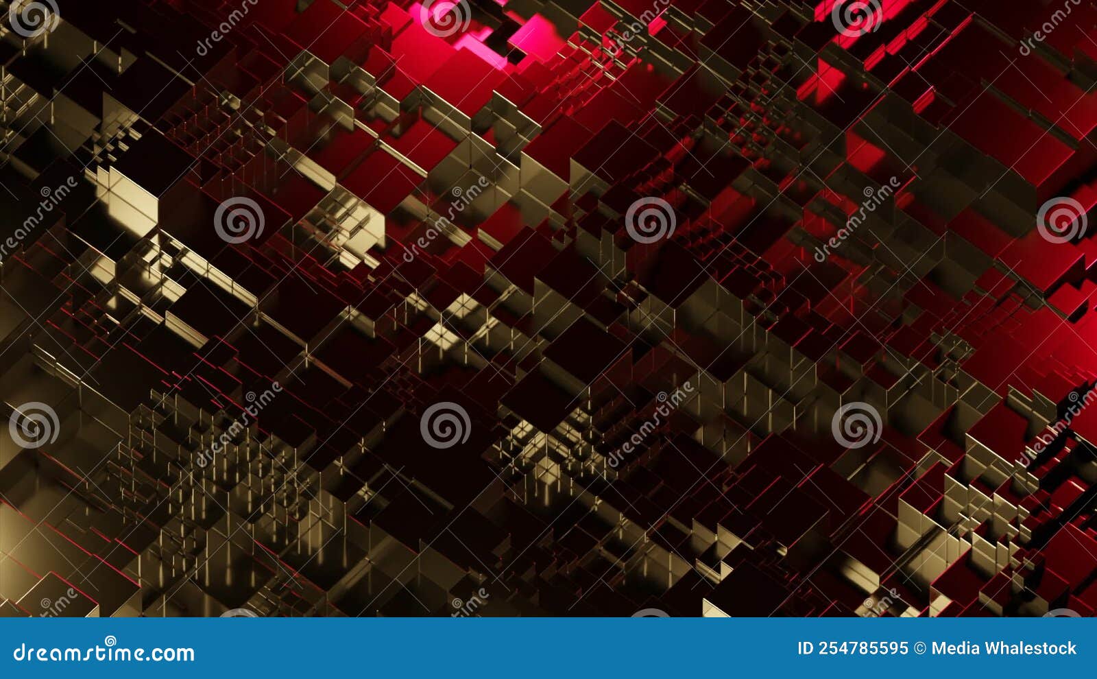 Space with Wave Distortions and Square Shapes. Design. Distortion Waves ...