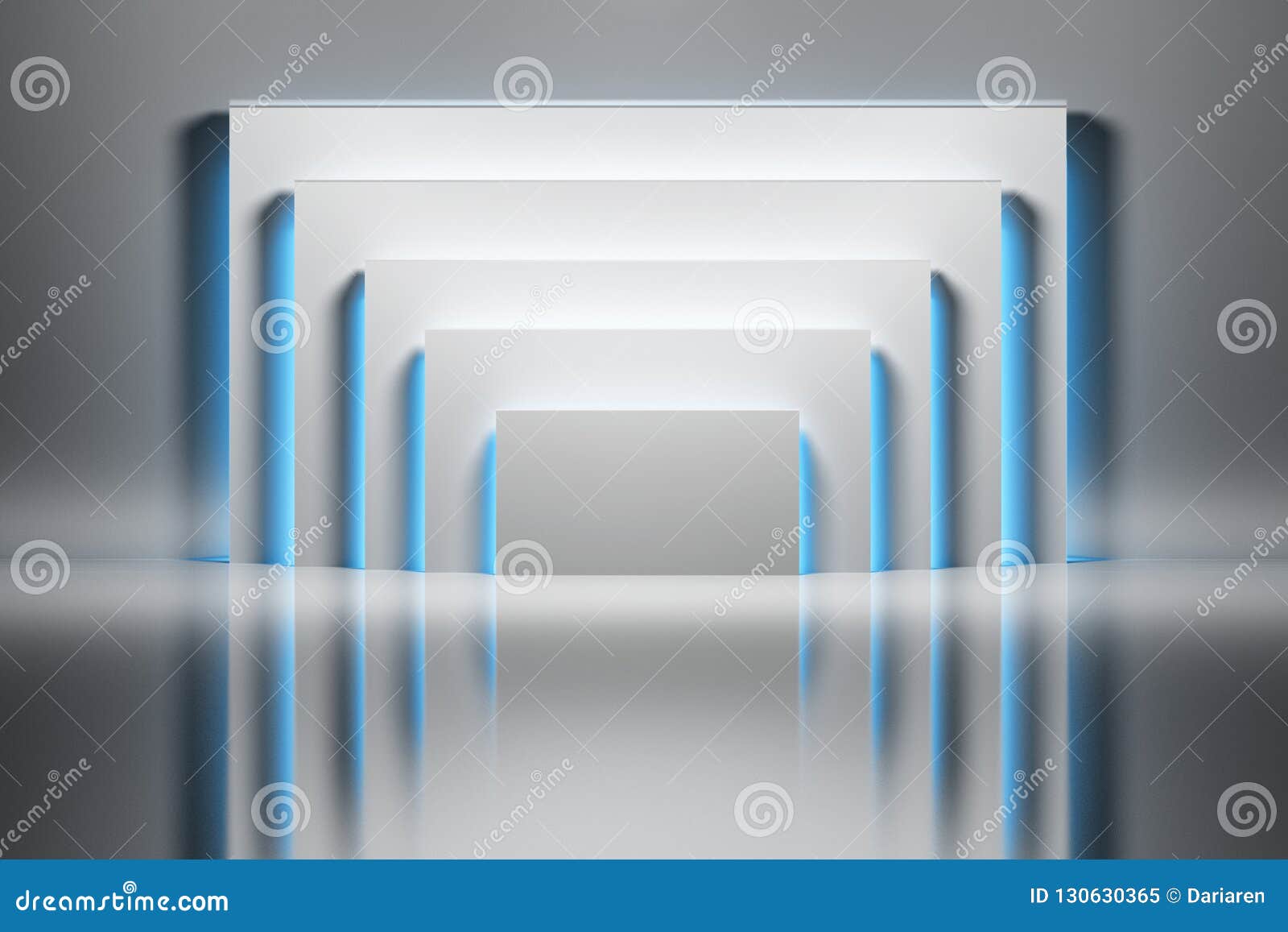 Space with White Rectangles Stock Illustration - Illustration of ...