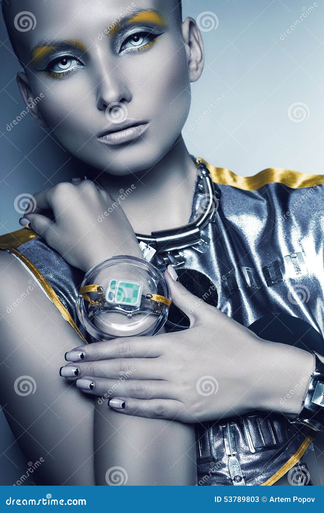 Woman With Bizarre Puppet Mask Royalty-Free Stock Image | CartoonDealer ...