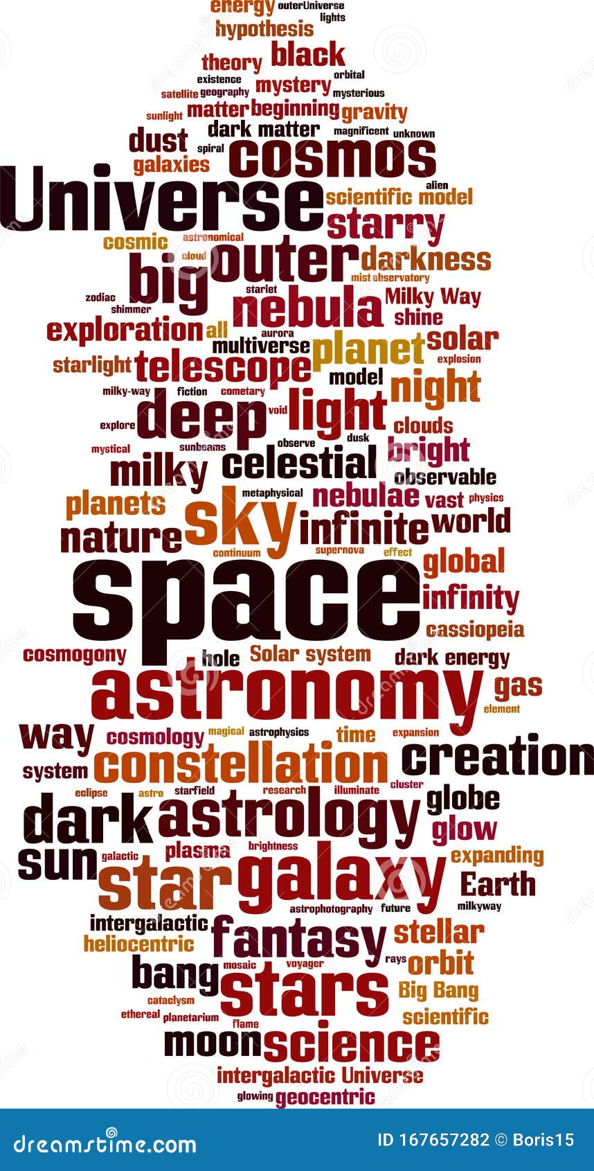 Cosmology Word Cloud Cartoon Vector | CartoonDealer.com #213092473