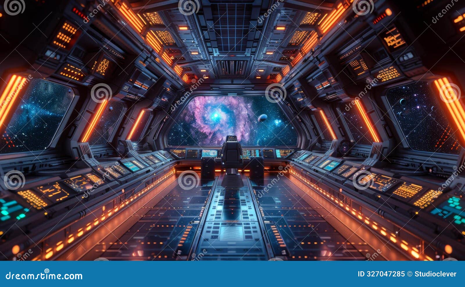 Galactic Command: A Futuristic Carrier Spaceship And Interceptors ...