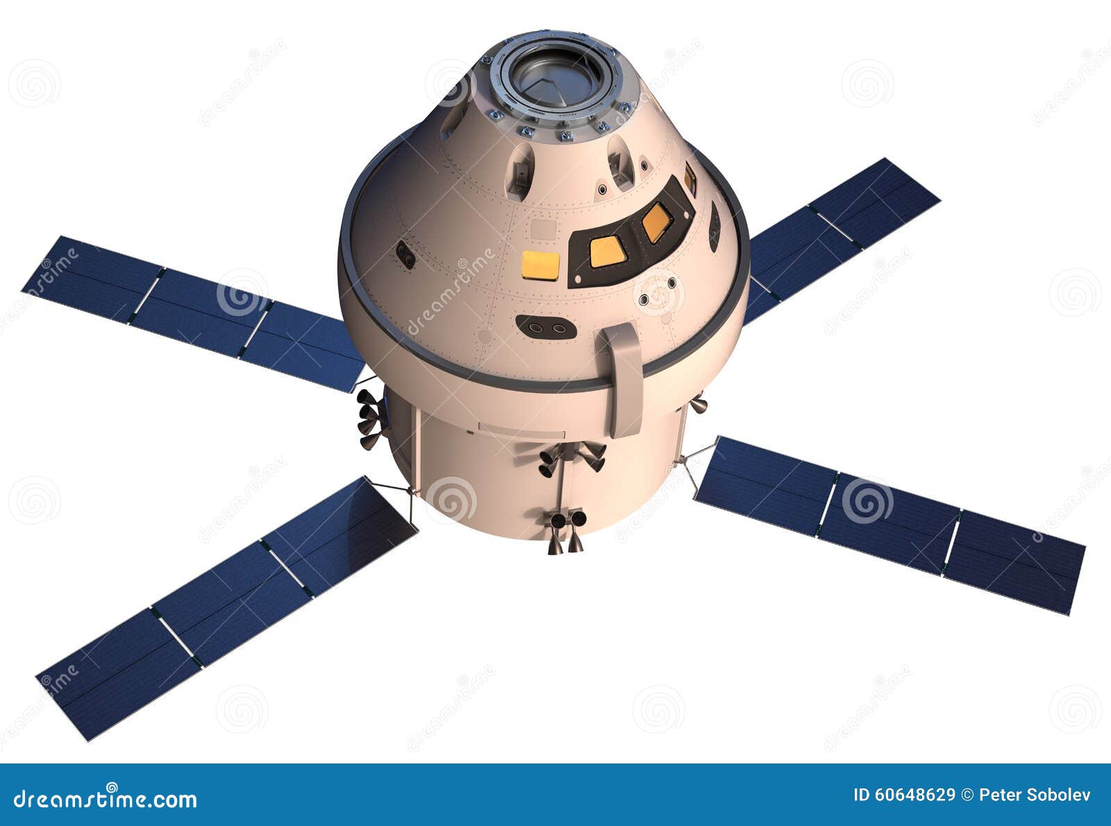 Spacecraft stock illustration. Illustration of module - 60648629