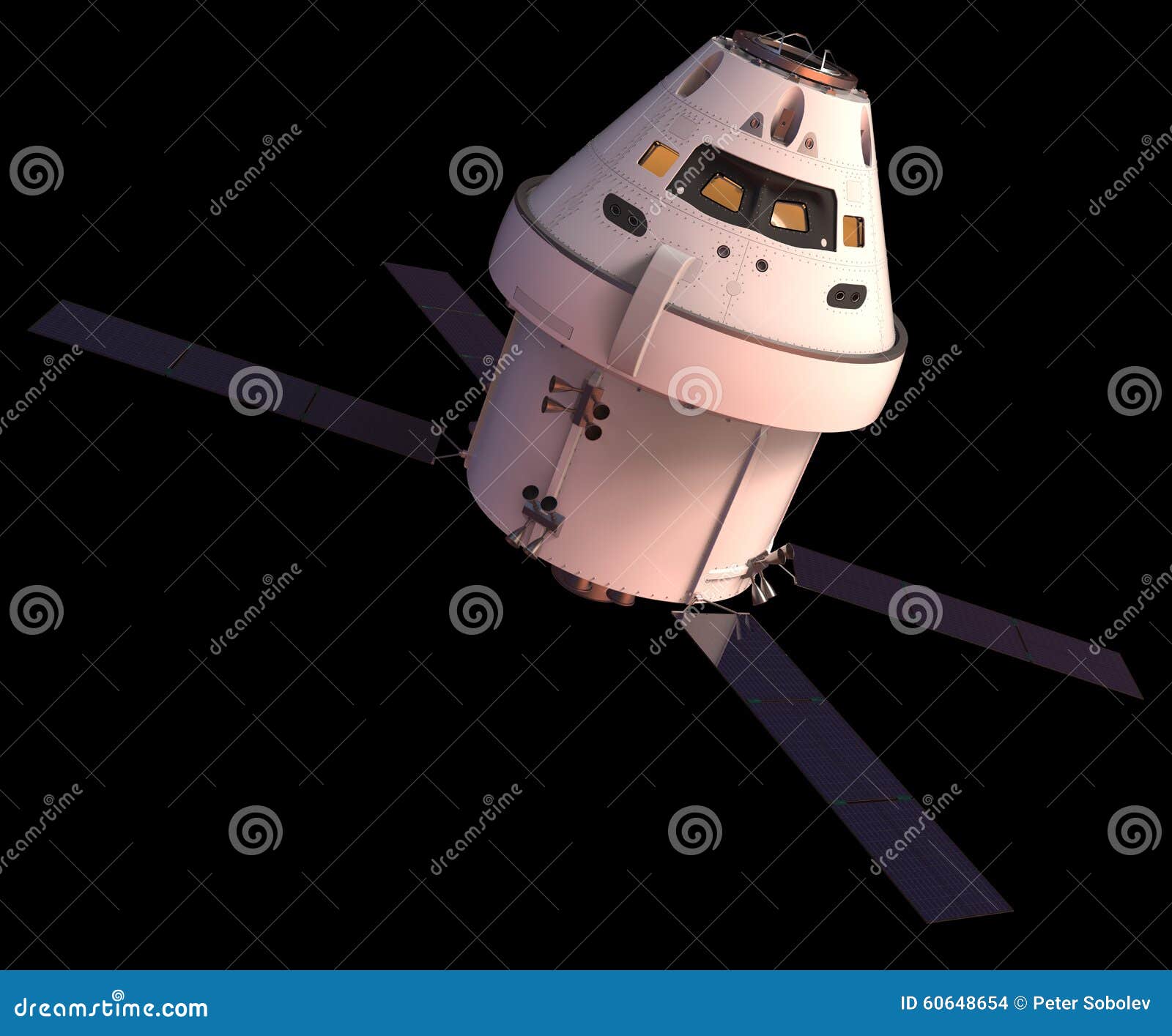 Spacecraft stock photo. Image of capsule, cosmos, technology - 60648654