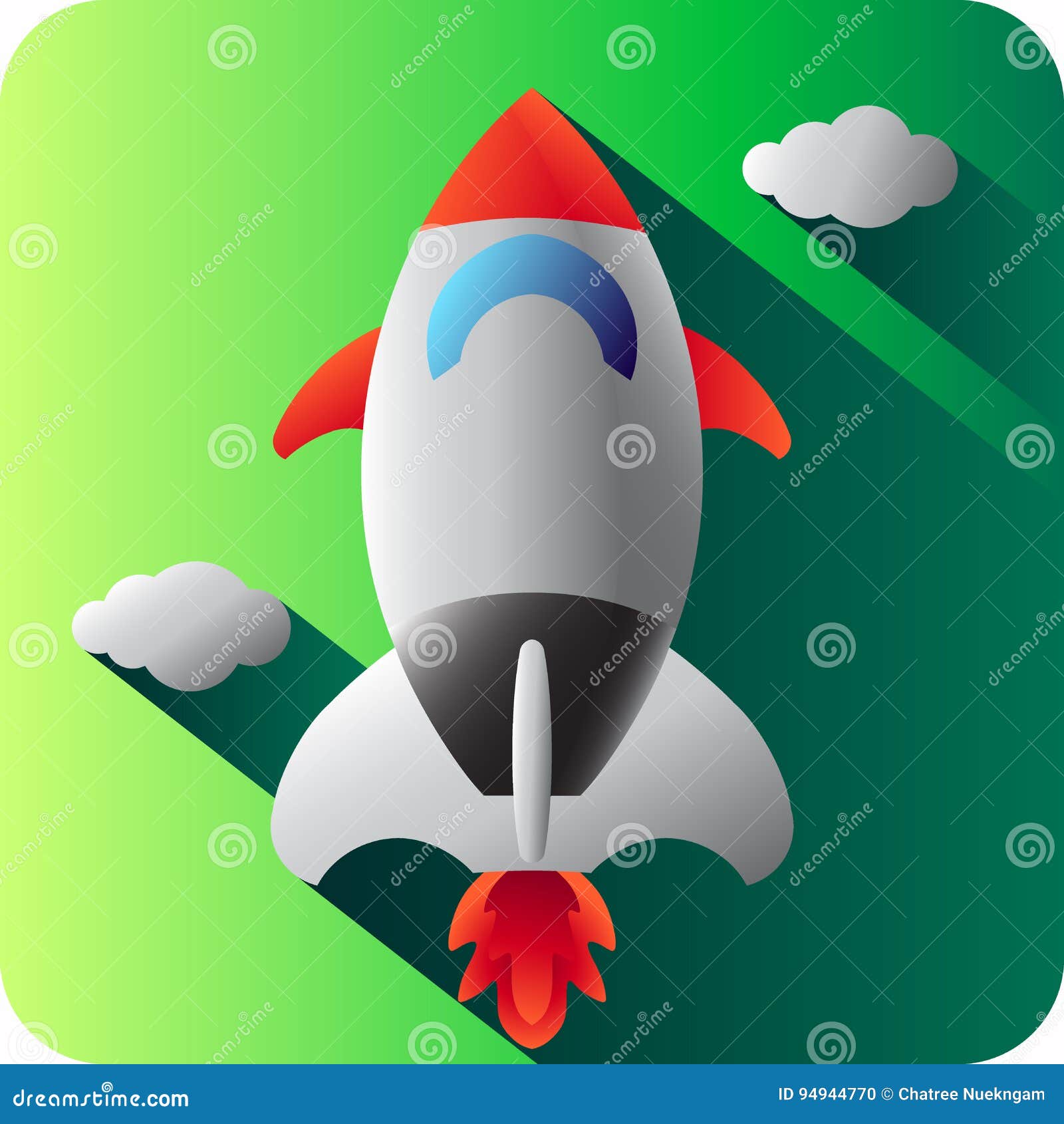 Spacecraft Icon, Colorful . Stock Vector - Illustration of technology ...