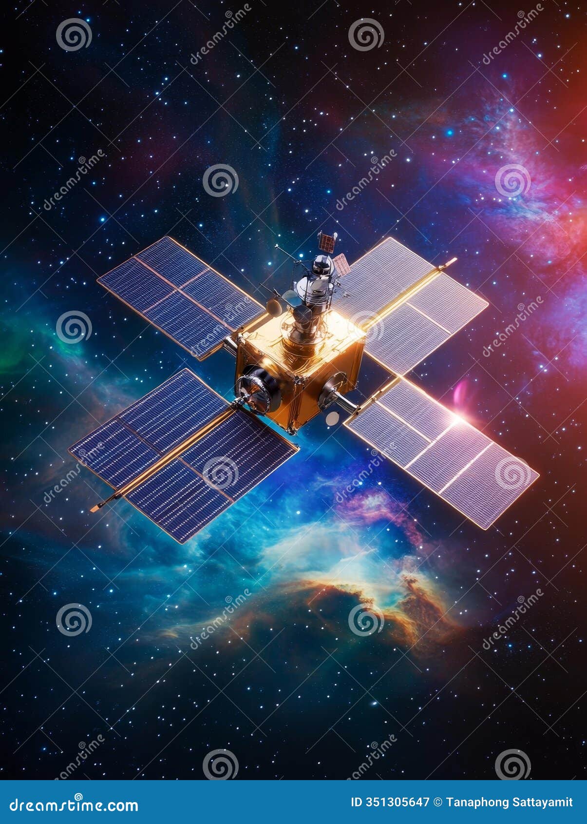 Cosmos Discovery Poster, Exploration And Travel Theme. Telescope ...