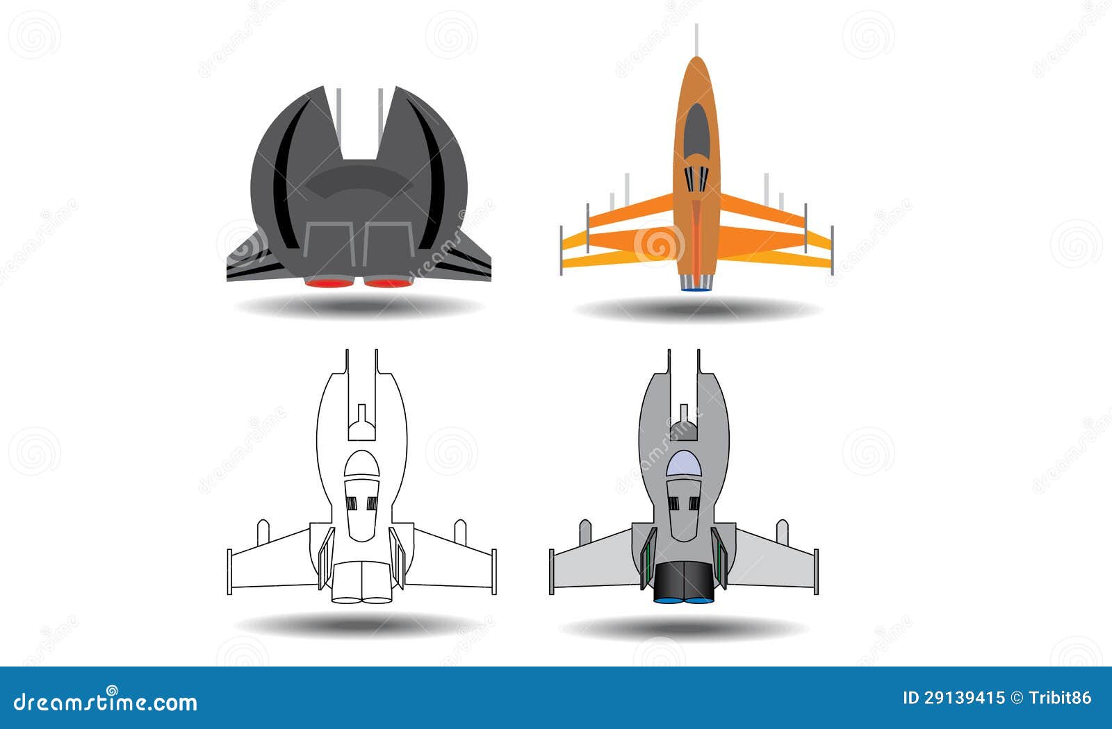 Spacecraft universe plane stock vector. Illustration of galaxy - 29139415