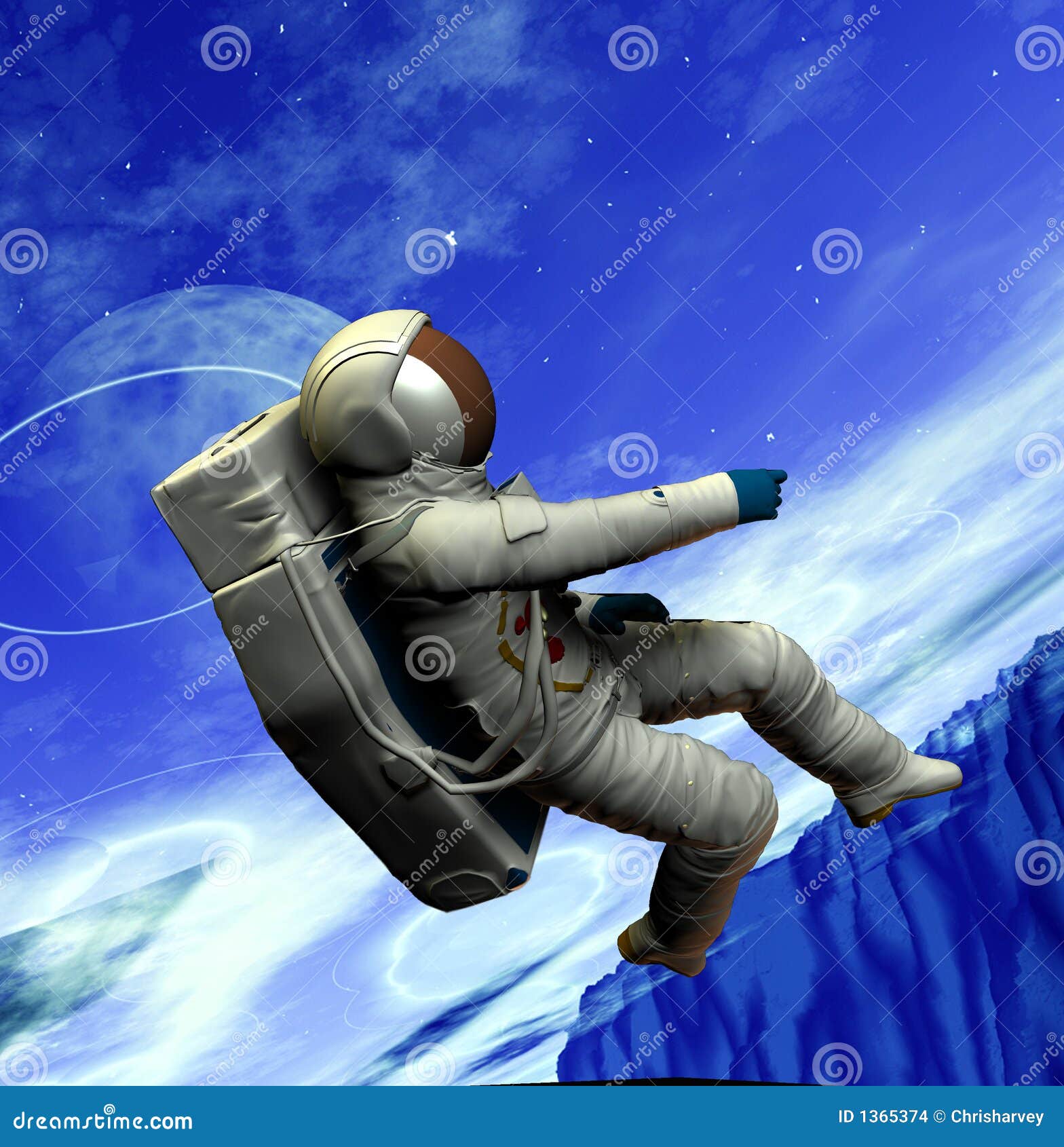 Spaceman 20 stock illustration. Illustration of alien - 1365374