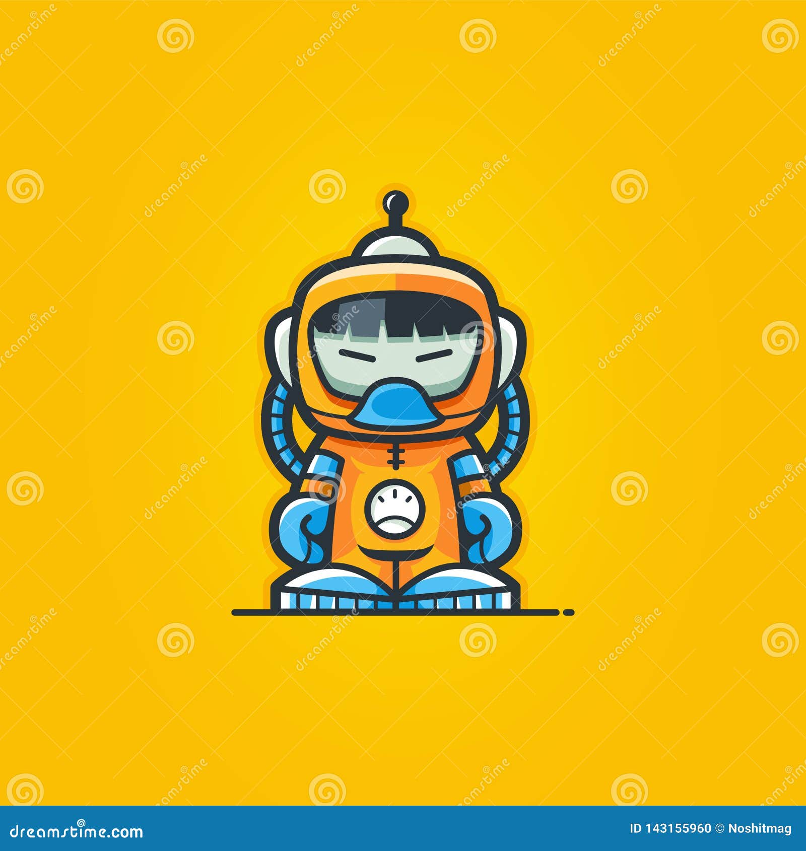 Spaceman Astronaut Character Stock Vector - Illustration of technology ...