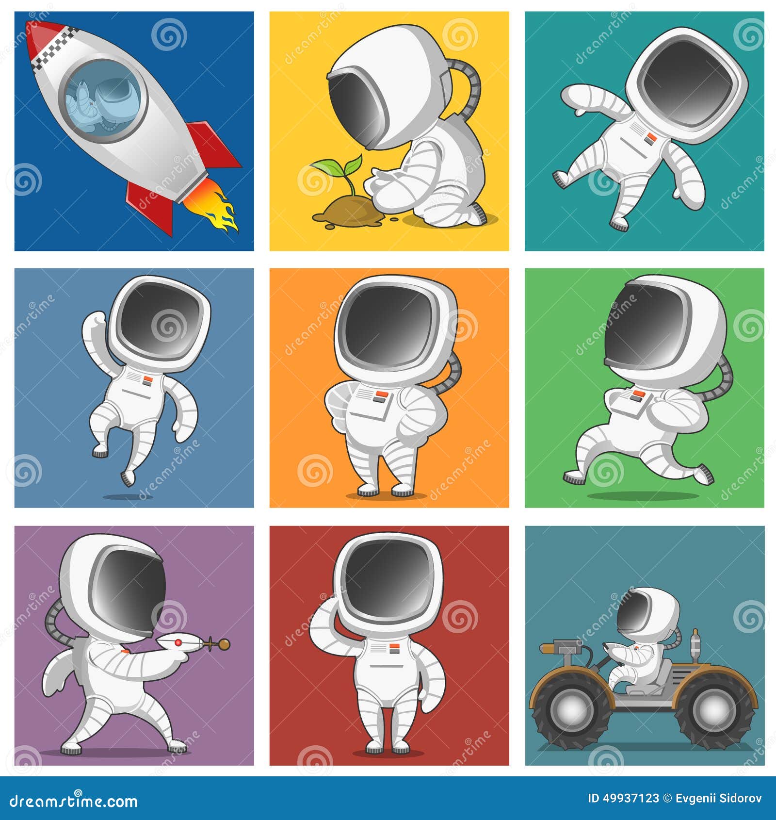 Spaceman stock vector. Illustration of illustation, life - 49937123